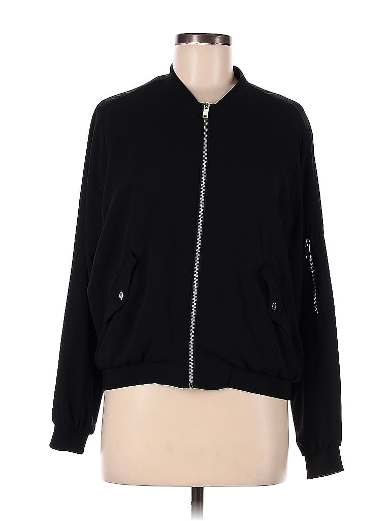 Jules & Leopold 100% Polyester Black Jacket Size M - 60% off | ThredUp