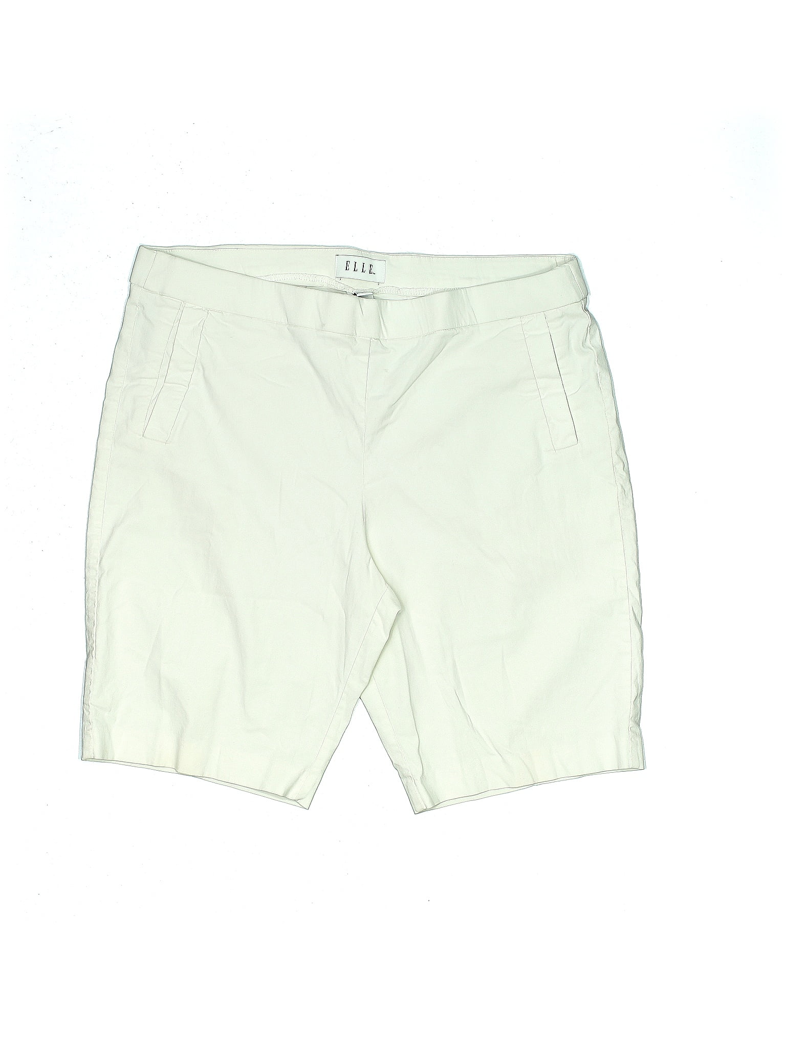 Elle Solid Ivory Shorts Size XL - 60% off | ThredUp