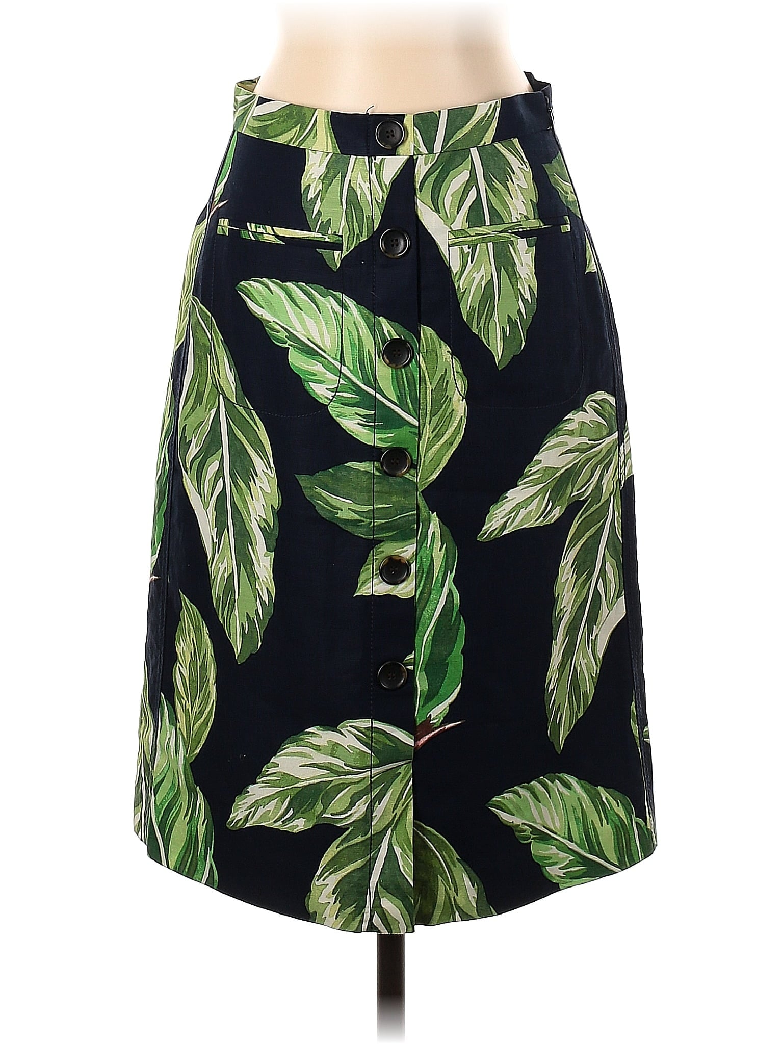 Ann Taylor Graphic Tropical Green Casual Skirt Size 2 - 80% off | ThredUp