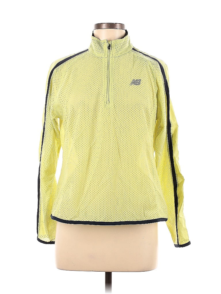 New Balance 100% Polyester Yellow Track Jacket Size M - 77% off | ThredUp