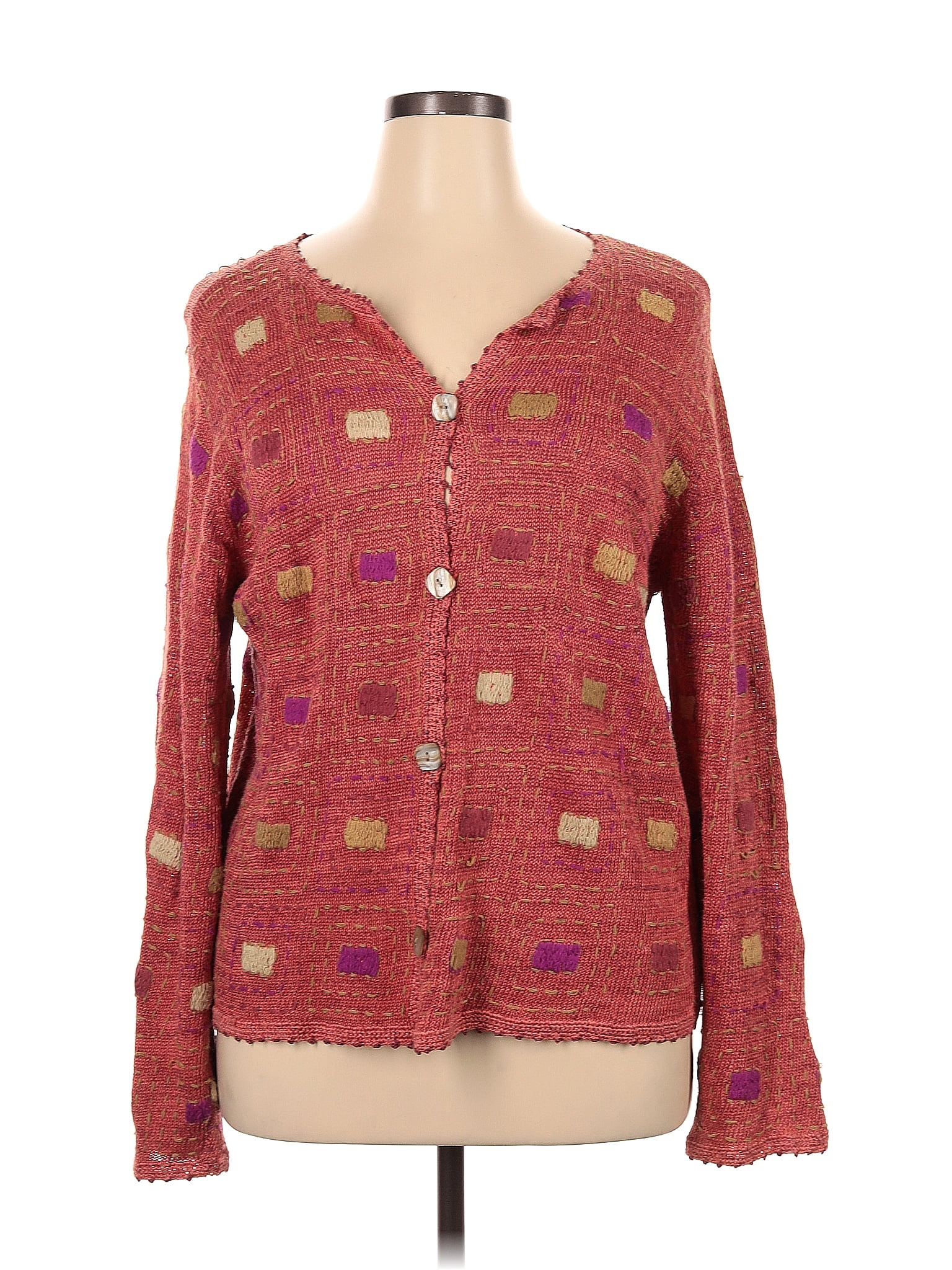 Sigrid Olsen Pink Cardigan Size XL - 78% off | ThredUp