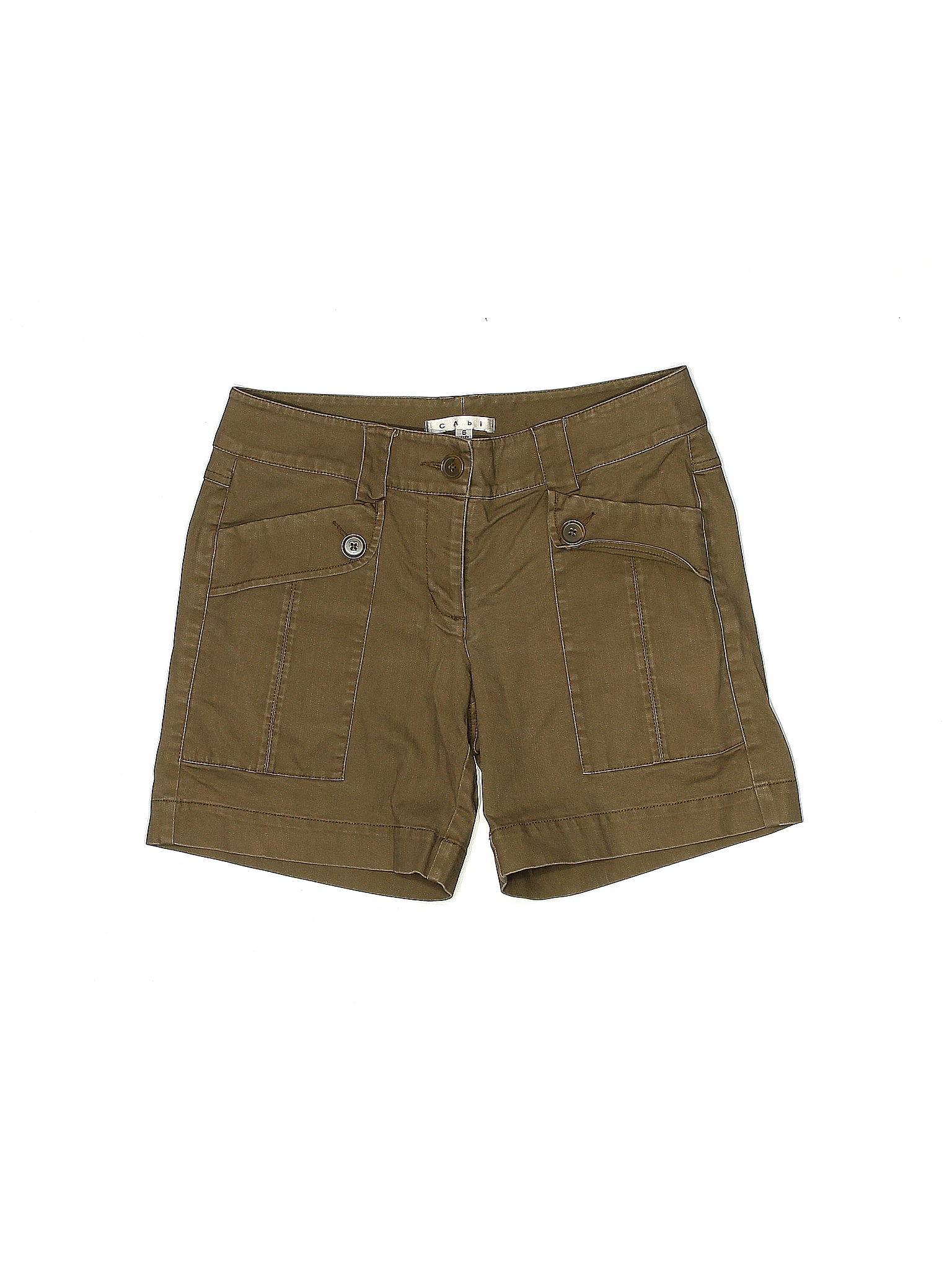 CAbi Solid Tortoise Brown Khaki Shorts Size 6 - 67% off | ThredUp