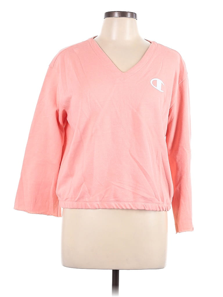 Champion Pink Sweatshirt Size L - 78% off | ThredUp