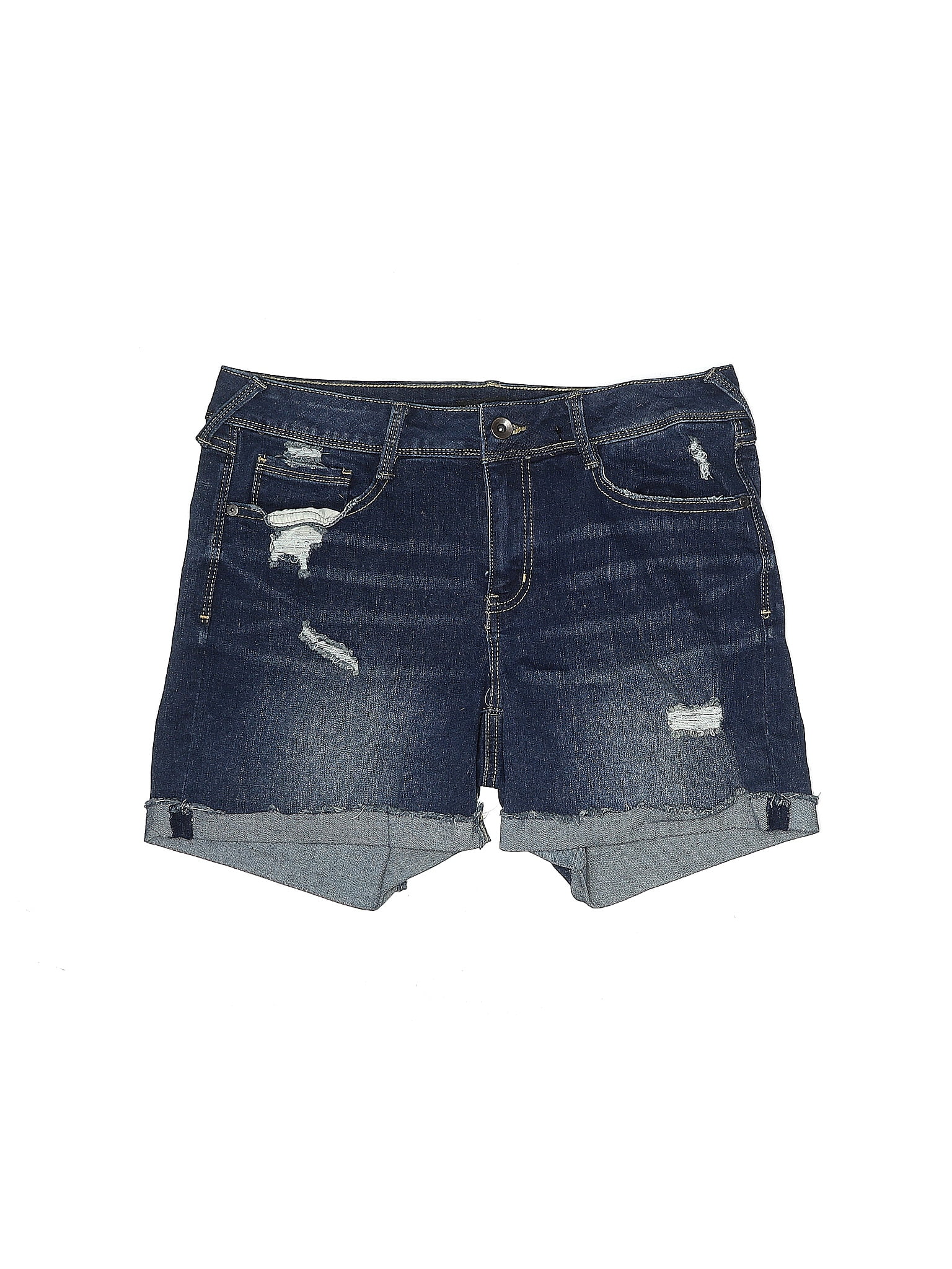 Signature Studio Blue Denim Shorts Size 8 - 44% off | ThredUp