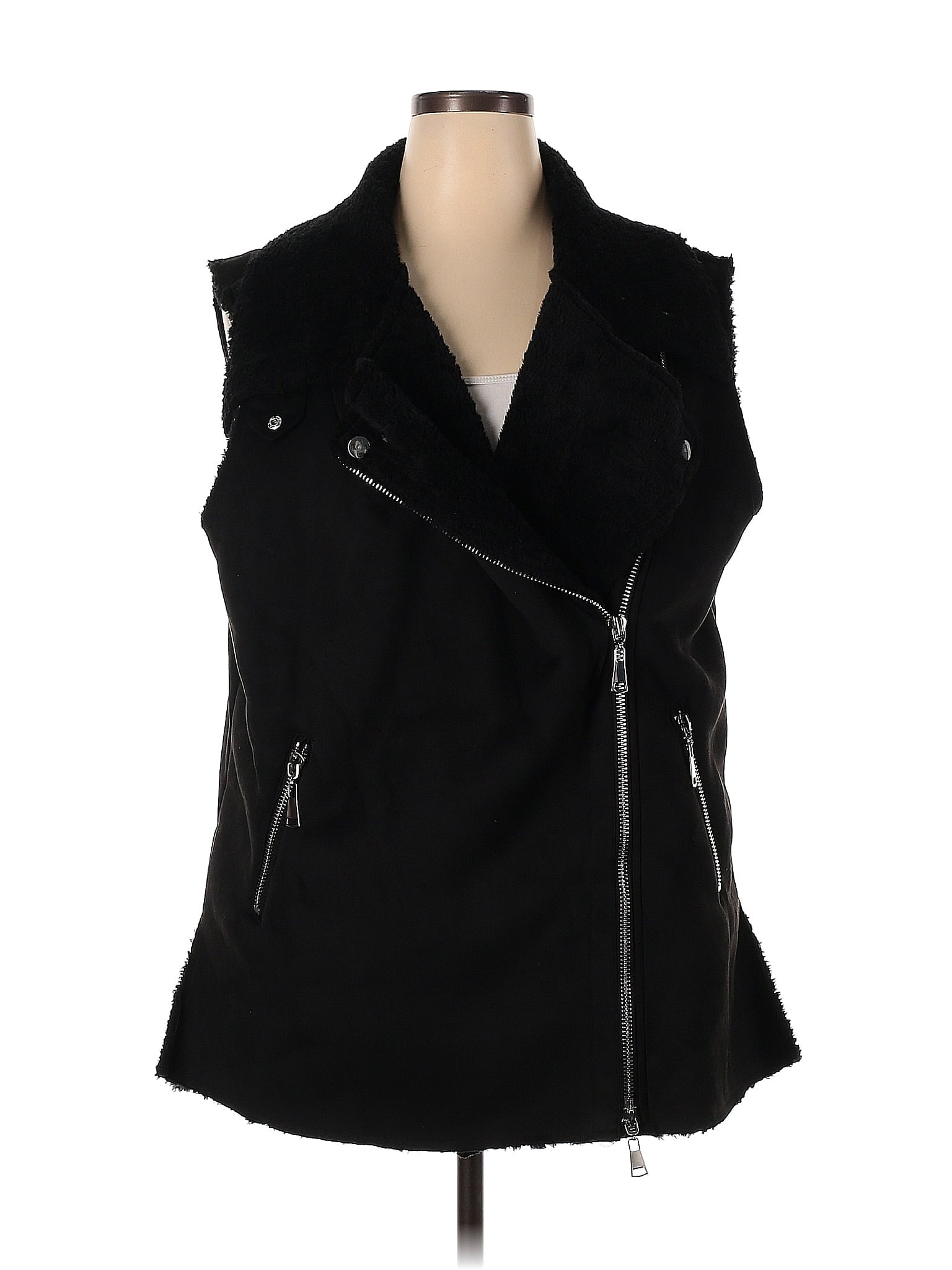 Love Token 100% Polyester Black Vest Size 3X (Plus) - 69% off | ThredUp