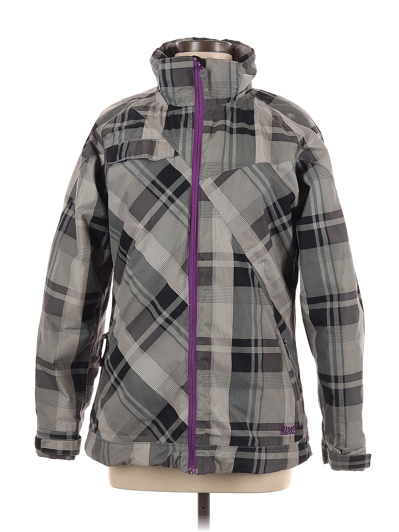 Marker Grid Plaid Purple Jacket Size M - 59% off | ThredUp