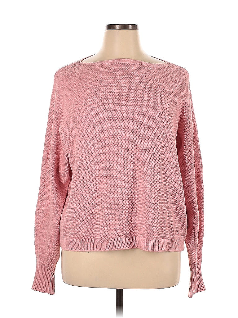 Coco + Carmen 100% Acrylic Pink Pullover Sweater Size XL - 65% off | ThredUp