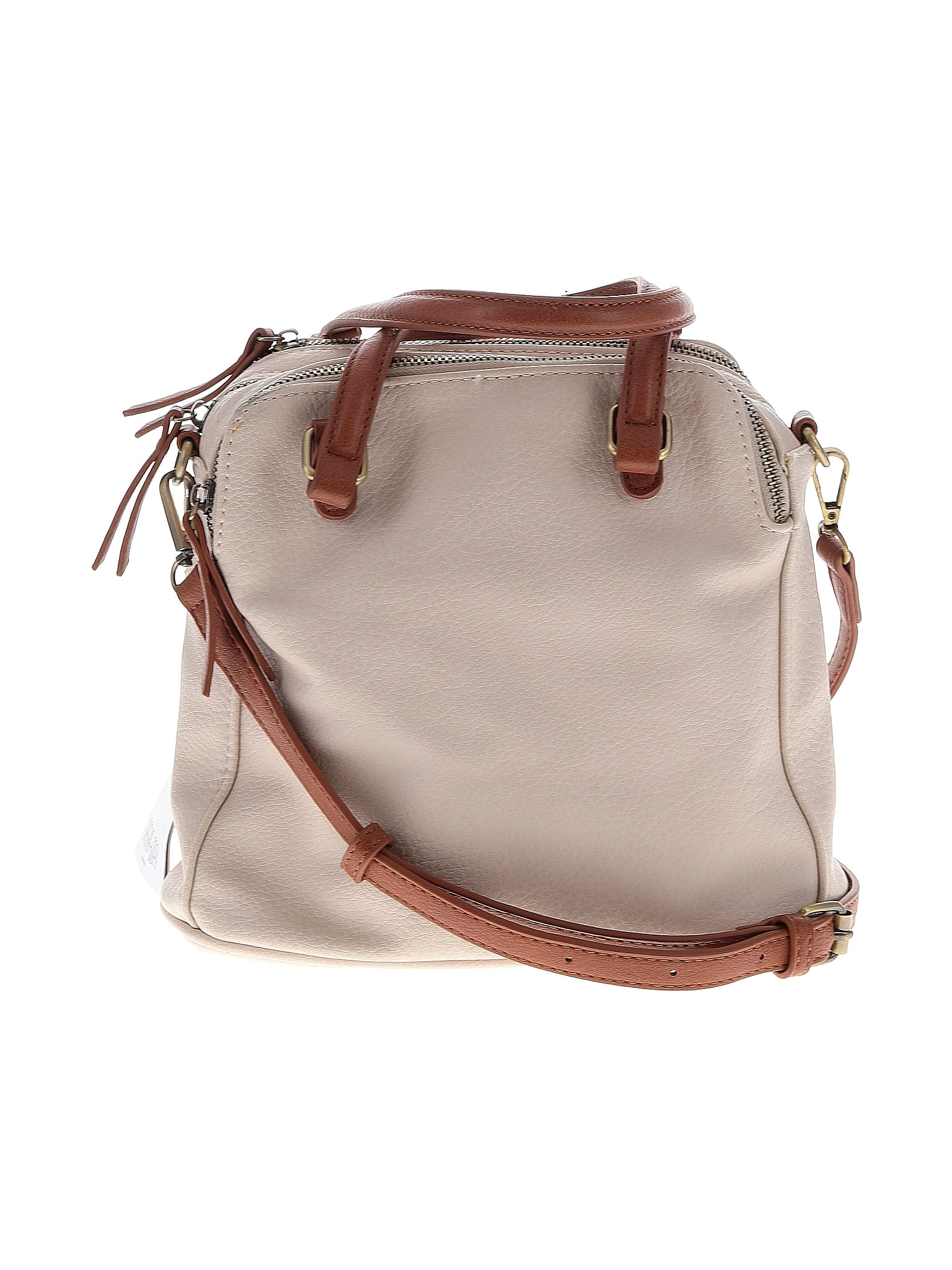 Sasha + Sofi Gray Leather Satchel One Size - 63% off | ThredUp