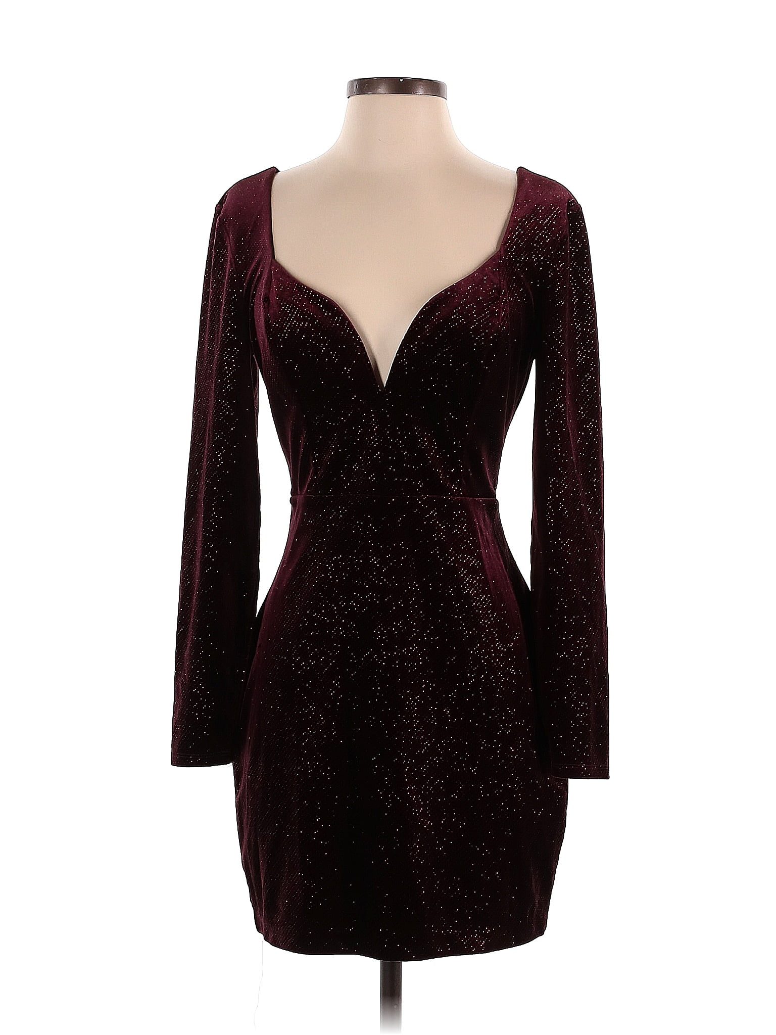 Express Burgundy Cocktail Dress Size S - 71% off | ThredUp