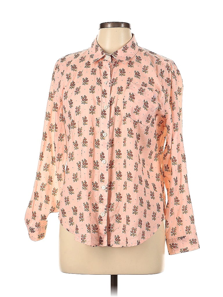 Spartina 449 Tortoise Paisley Hearts Pink Long Sleeve Button-Down Shirt Size L - 68% off | ThredUp