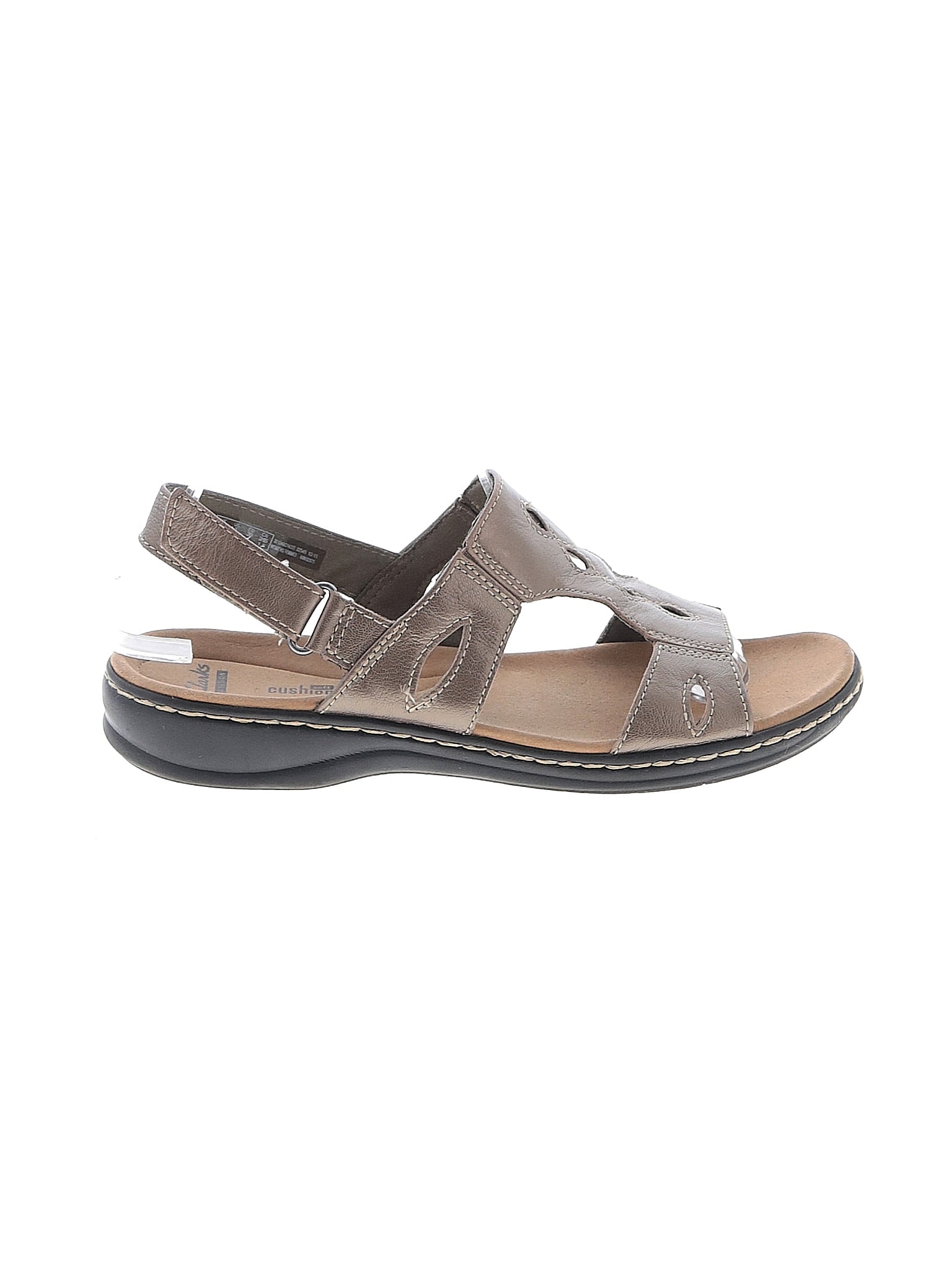 Clarks Gray Sandals Size 8 - 77% off | ThredUp