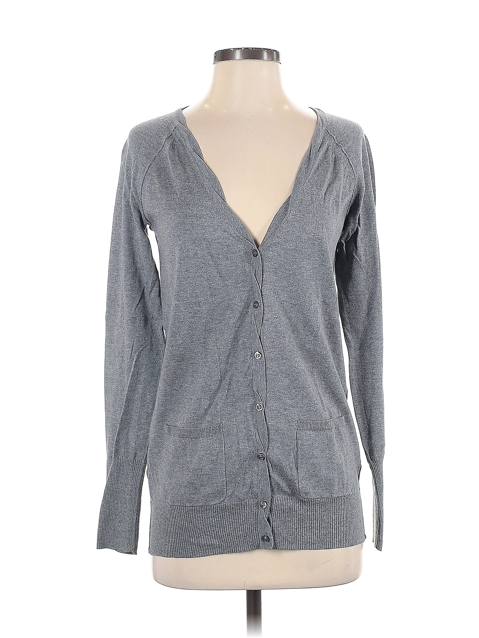 J.Crew Factory Store 100% Cotton Gray Cardigan Size S - 70% off | ThredUp