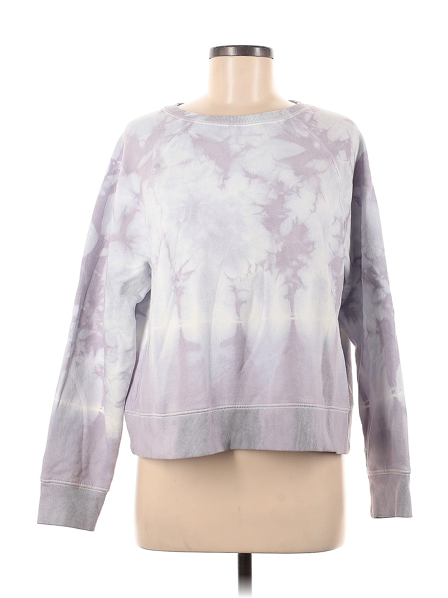 JoyLab Floral Motif Acid Wash Print Batik Tropical Tie-dye Gray ...