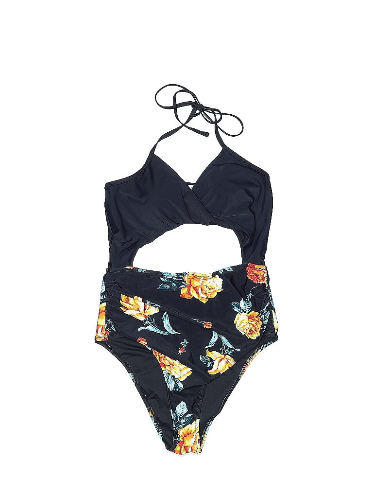 Cupshe Jacquard Tortoise Floral Motif Acid Wash Print Damask Paisley