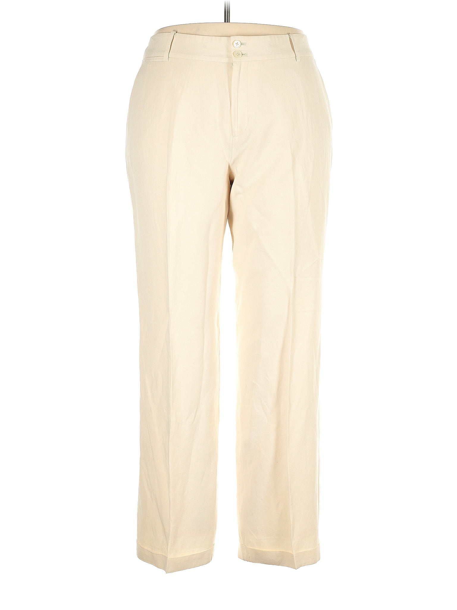 Lauren by Ralph Lauren Ivory Silk Pants Size 18 (Plus) - 69% off | ThredUp