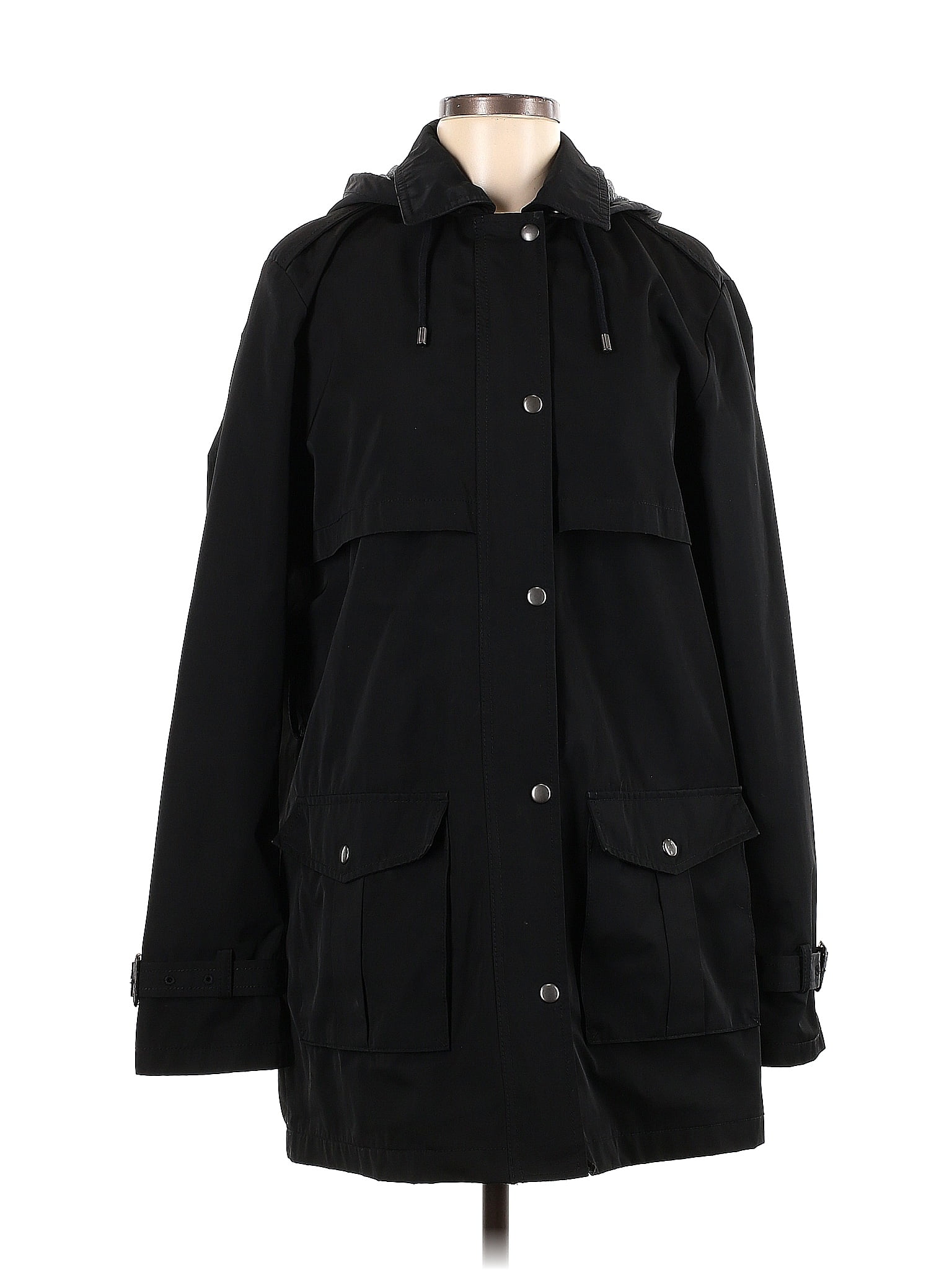 Gap 100% Polyester Black Jacket Size M (Tall) - 67% off | ThredUp