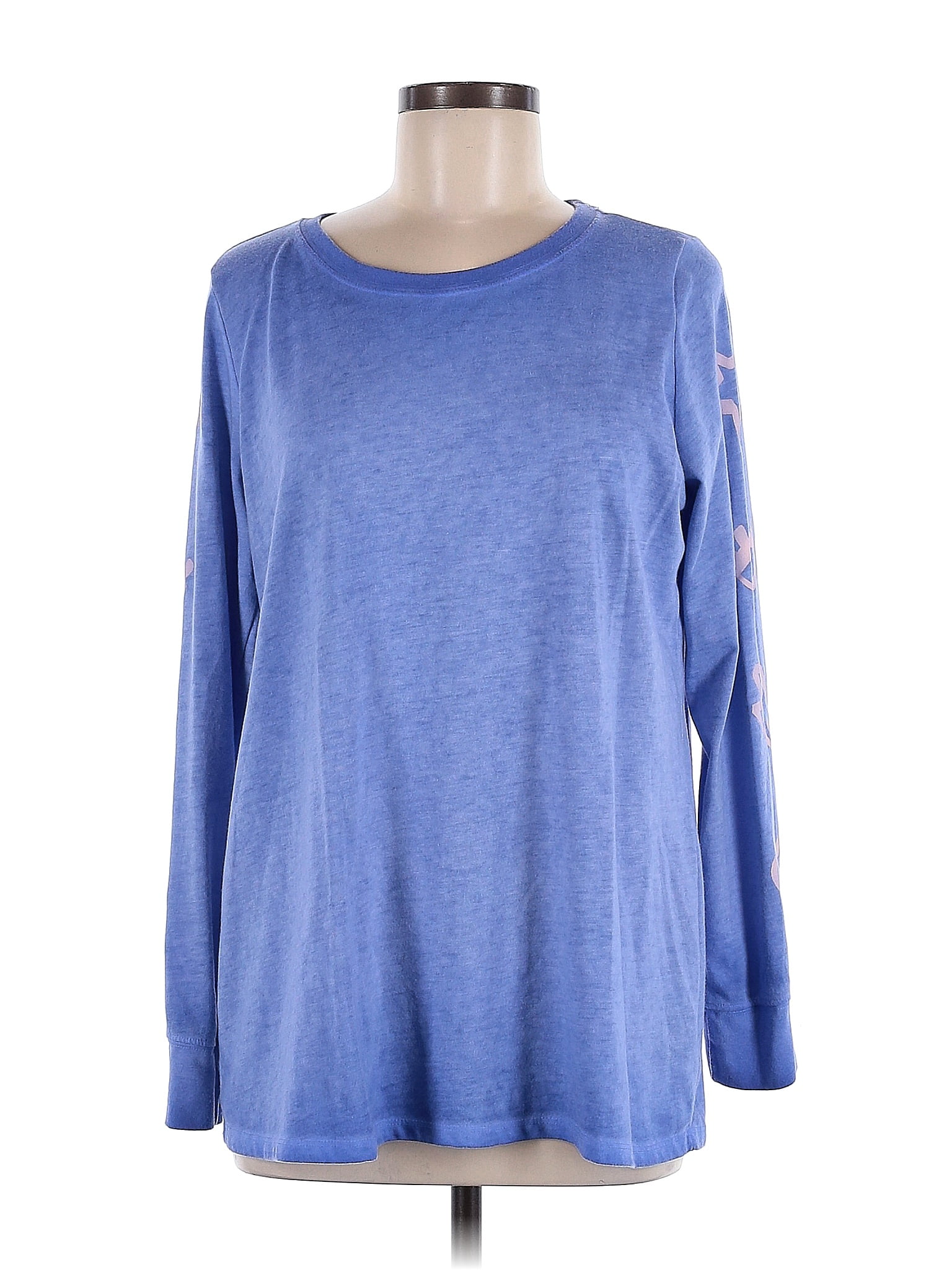 Torrid Blue Long Sleeve T-Shirt Size Med Plus (00) (Plus) - 54% off ...