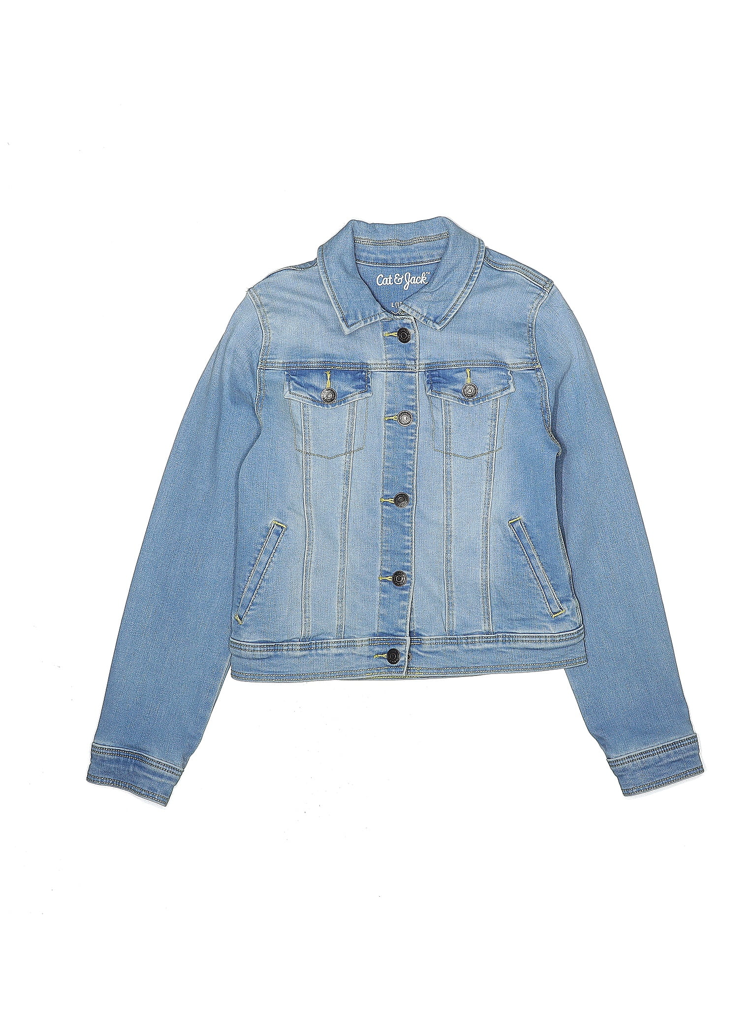 Cat & Jack Blue Denim Jacket Size 10 - 12 - 44% off | ThredUp
