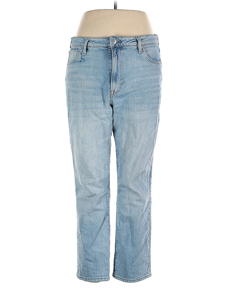 &Denim by H&M Marled Tortoise Chevron-herringbone Chevron Blue Jeans ...