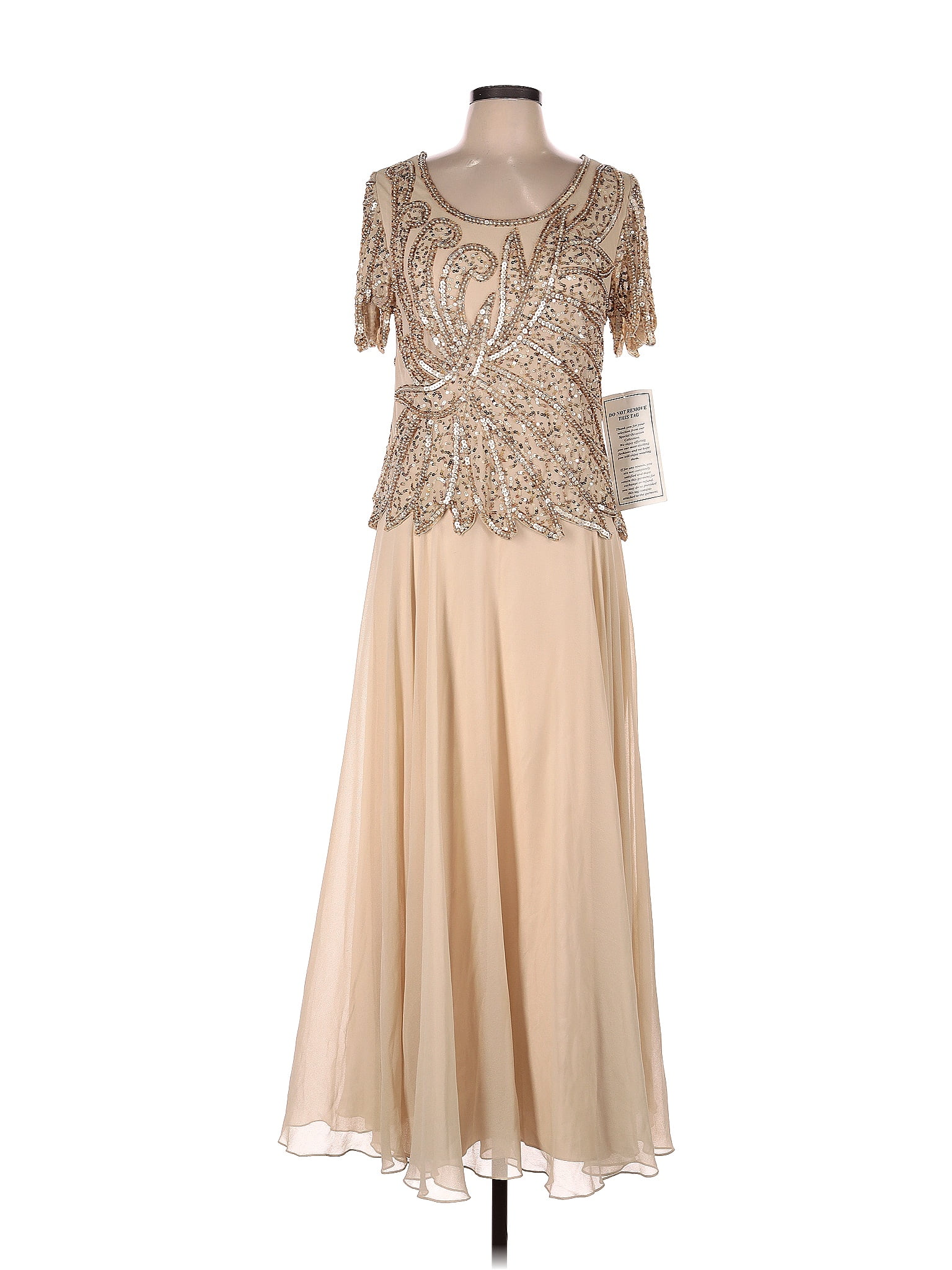 Midnight Velvet 100% Polyester Tan Cocktail Dress Size M - 70% off ...
