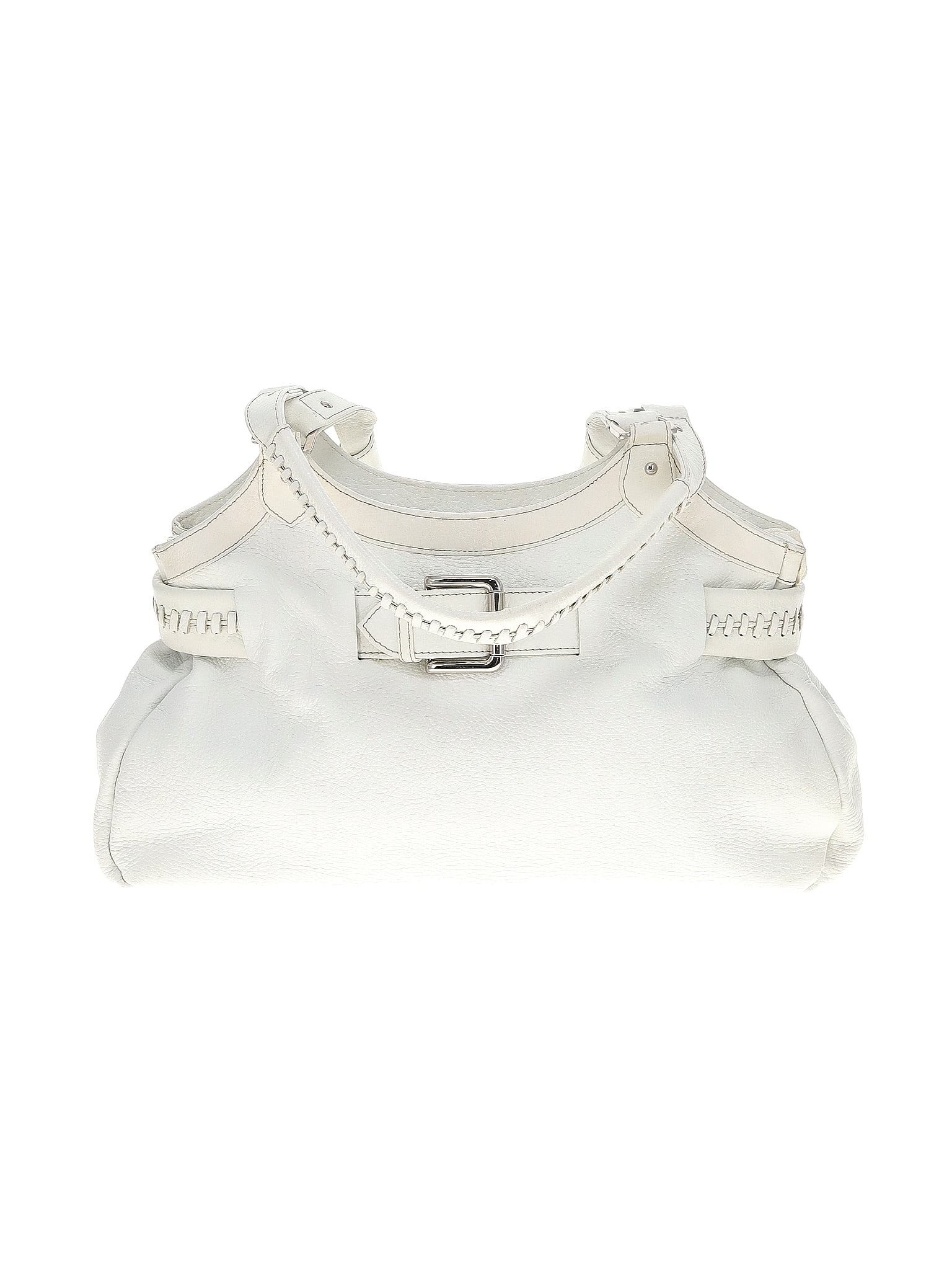 Michael Rome Designs 100% Leather White Leather Shoulder Bag One Size ...