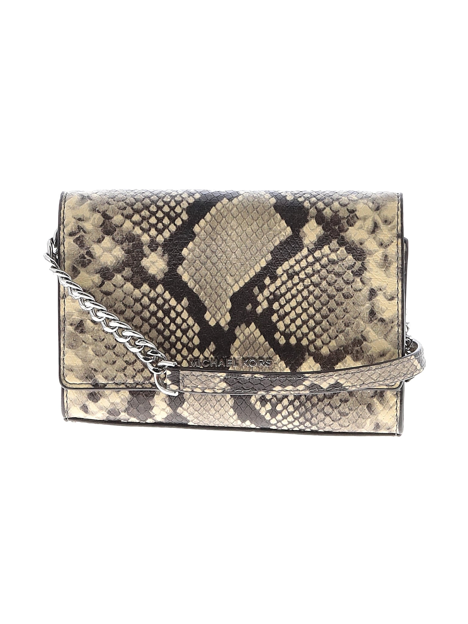 MICHAEL Michael Kors Snake Print Animal Print Gold Crossbody Bag One ...