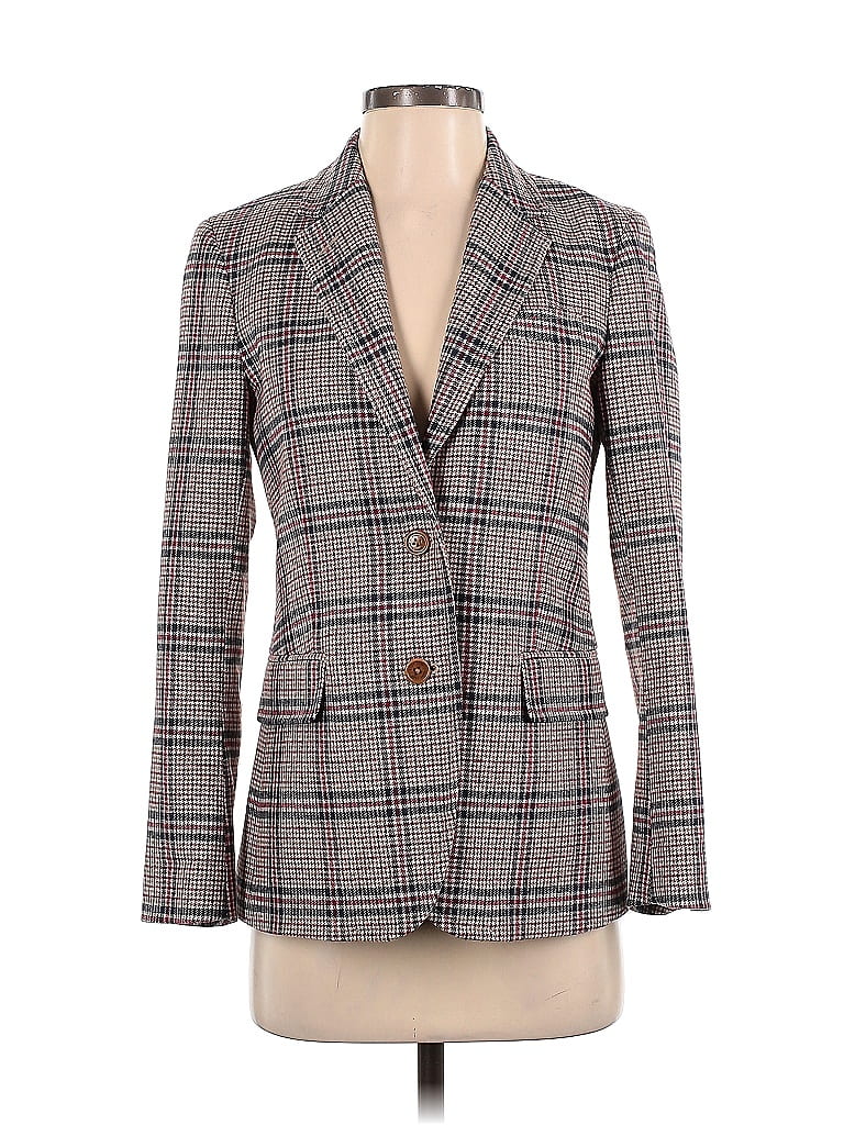 Gant Plaid Tweed Gray Blazer Size 4 - 77% off | ThredUp