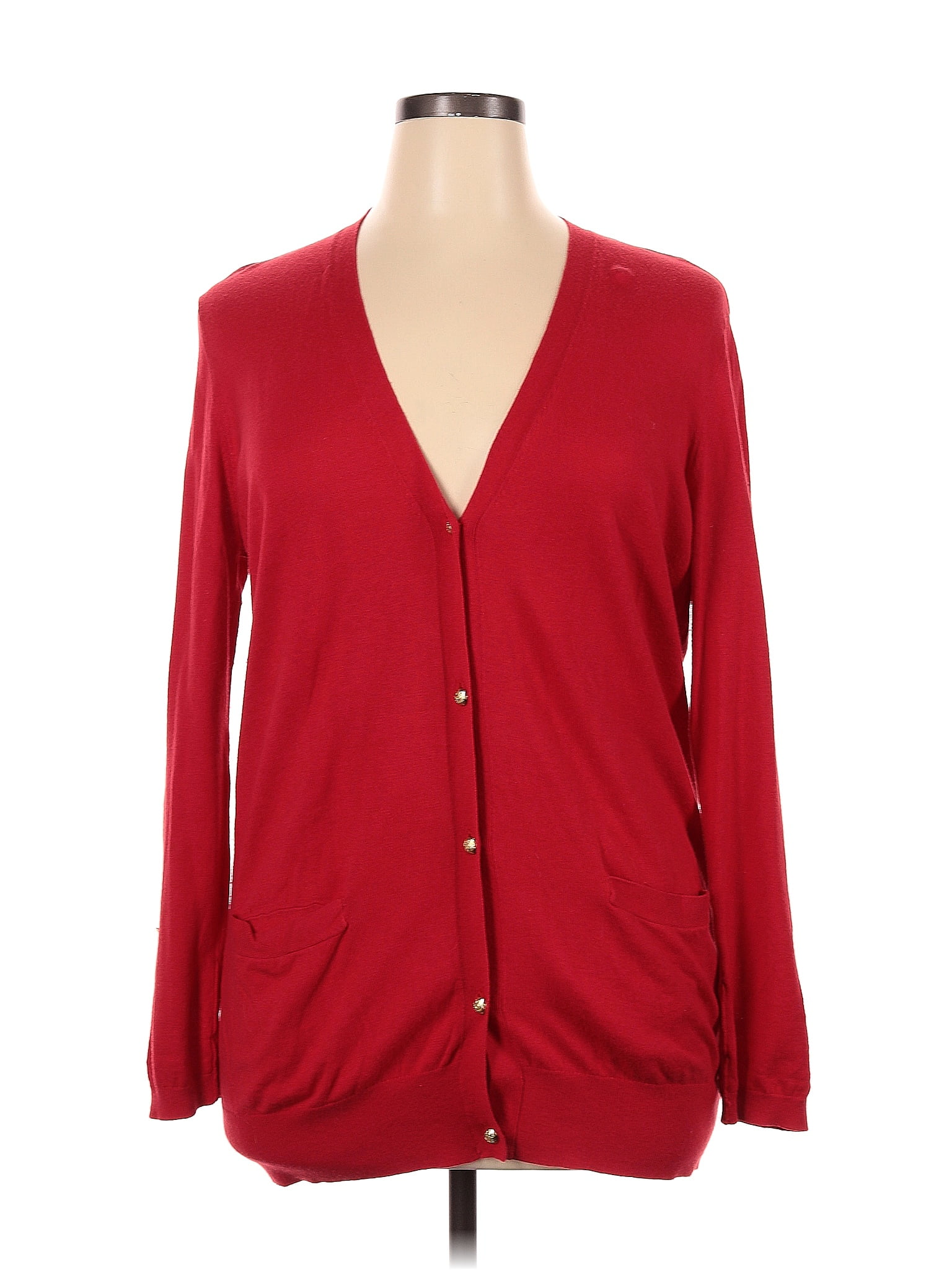 Lauren by Ralph Lauren Red Cardigan Size XL - 74% off | ThredUp