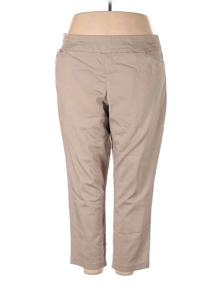 Croft & Barrow Solid Tan Casual Pants Size 22 (Plus) - 60% off | ThredUp