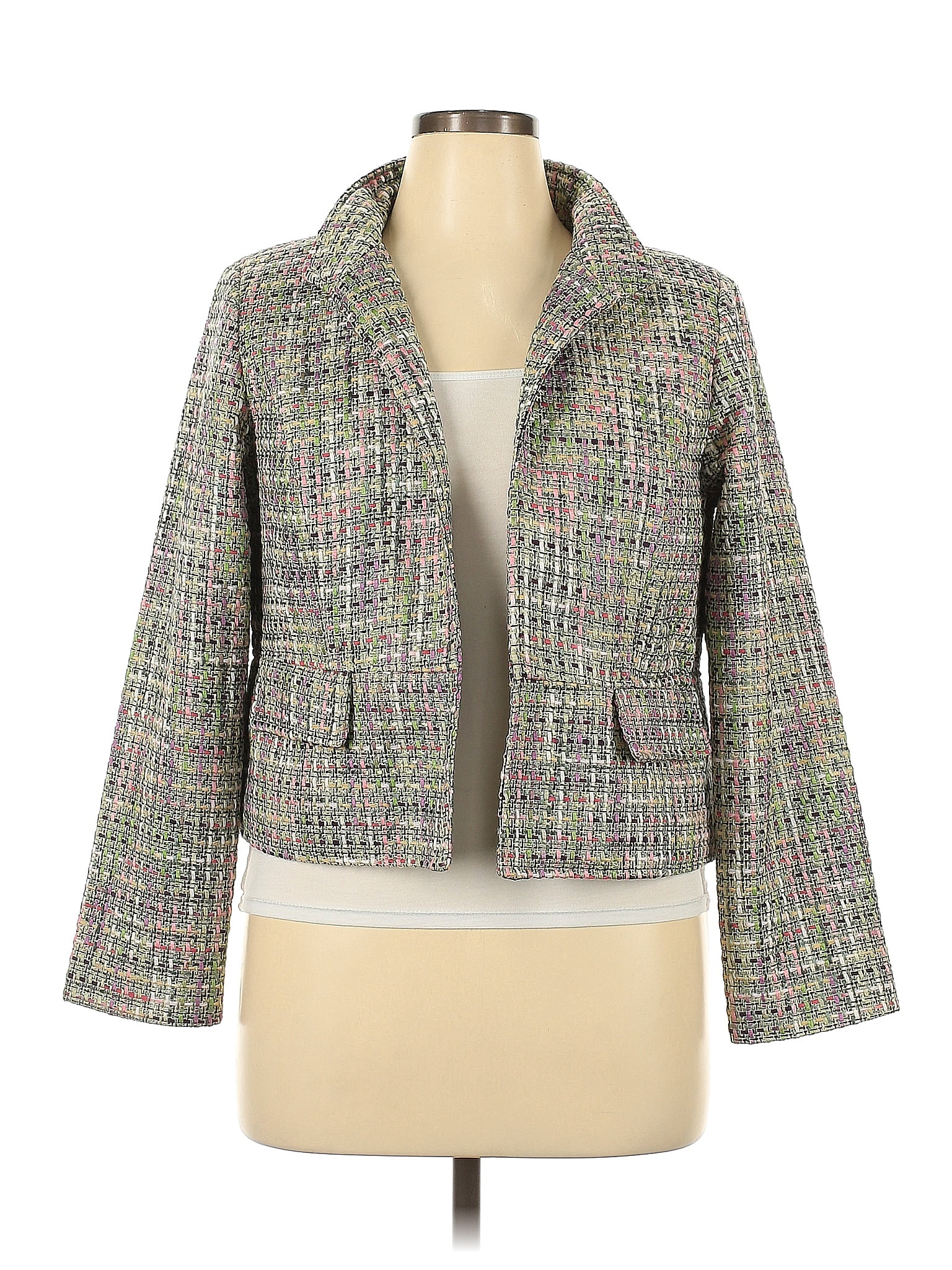 Appleseeds Houndstooth Jacquard Marled Tweed Chevron-herringbone Gray ...
