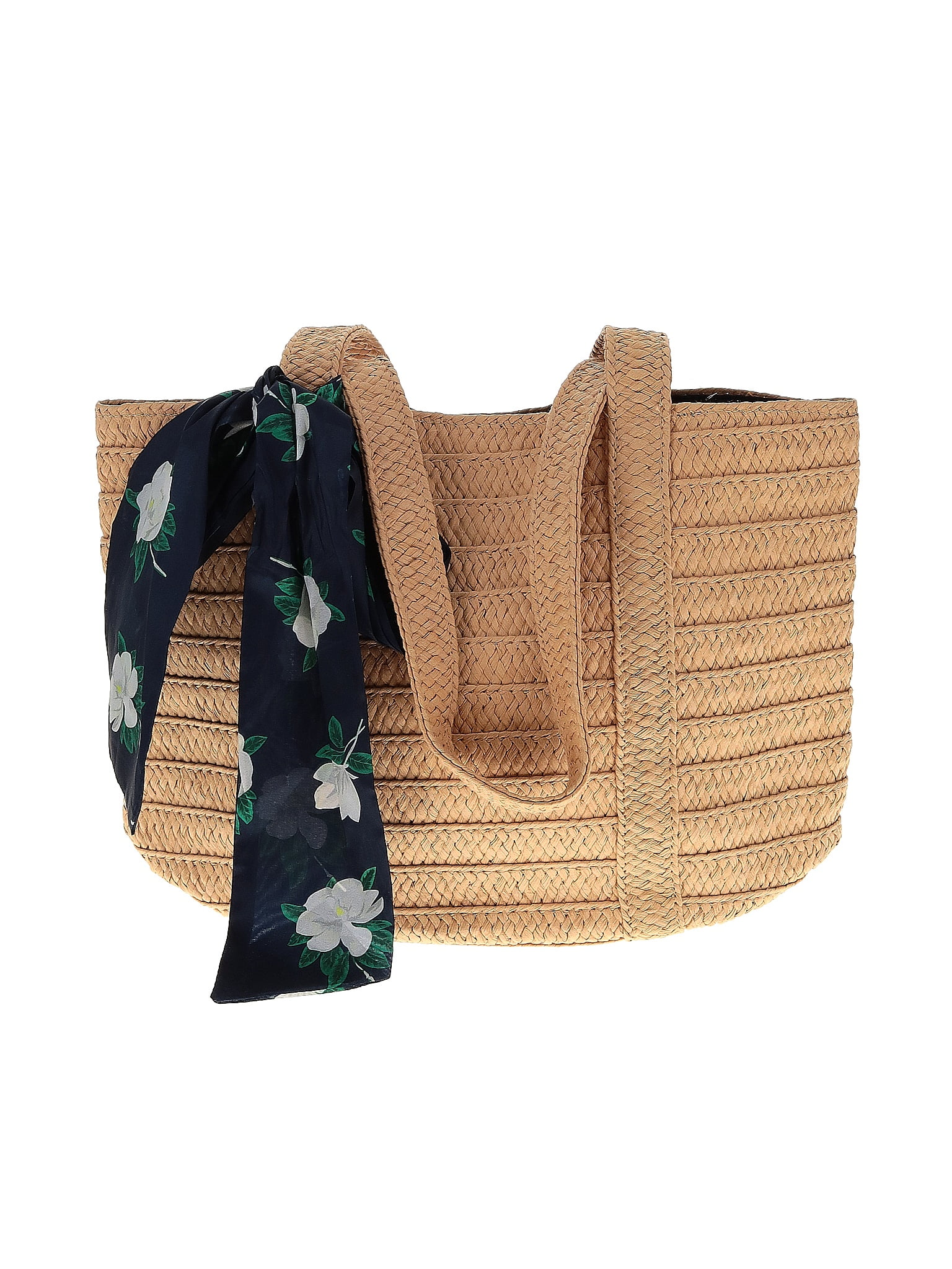 Draper James Floral Motif Tropical Jacquard Floral Gold Tan Tote One ...