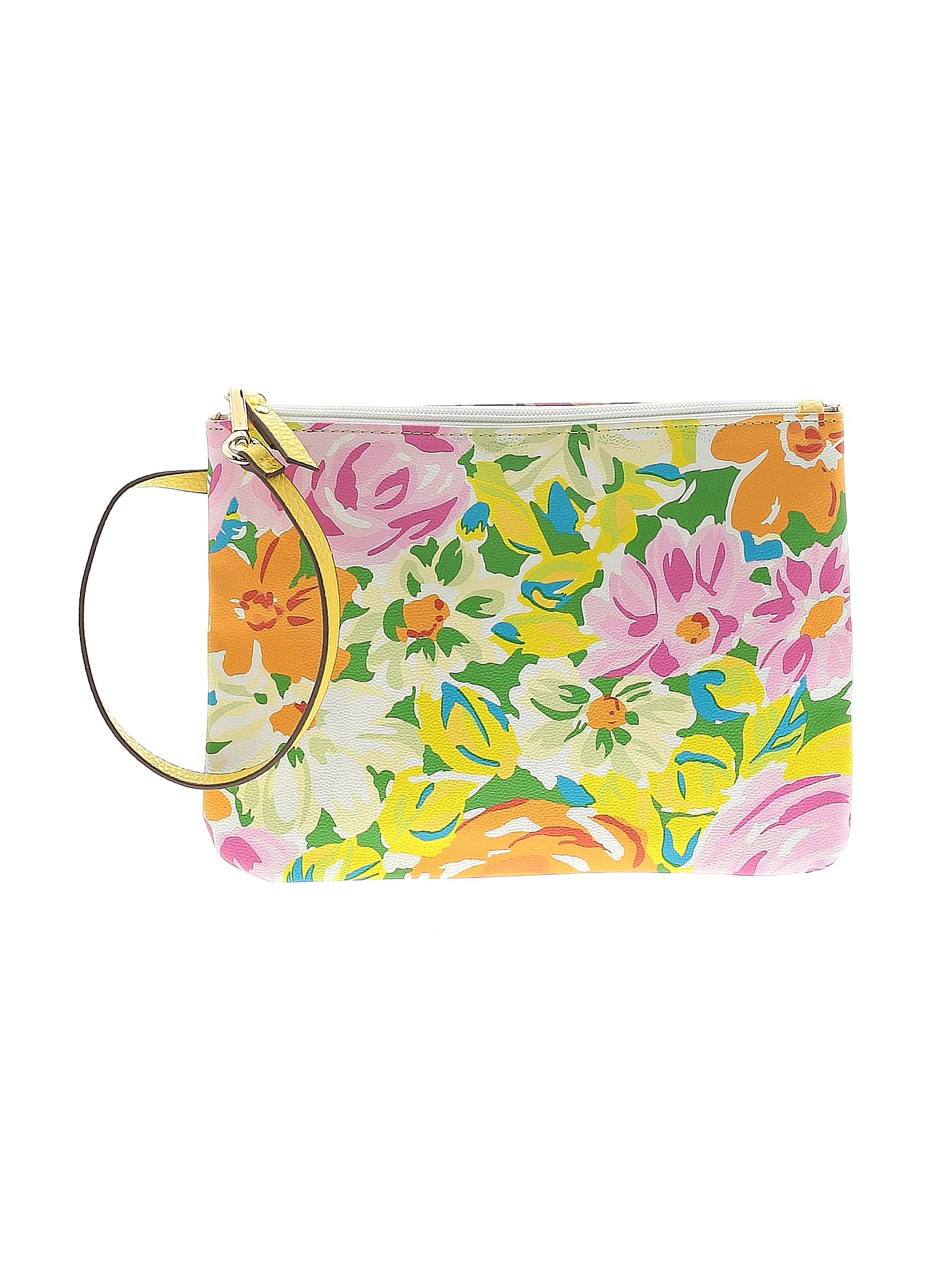 Anne Klein Floral Motif Floral Tropical Yellow Wristlet One Size - 72% ...
