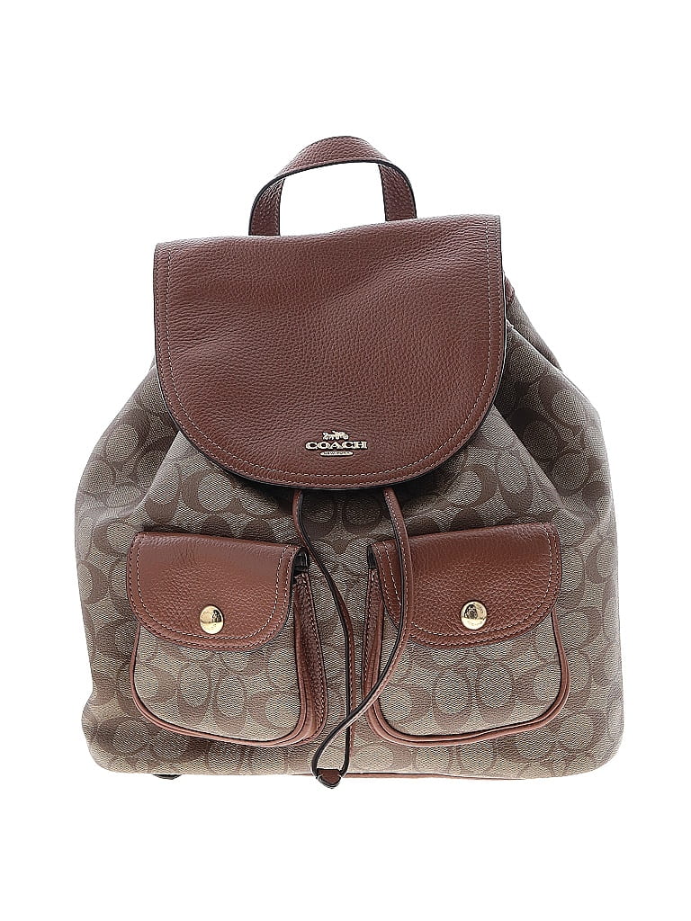 Coach Factory 100% Leather Brown Leather Backpack One Size - 63% off ...