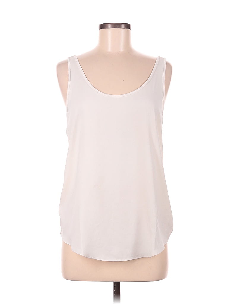 Ann Taylor LOFT Outlet 100% Polyester White Tank Top Size M - 59% off ...