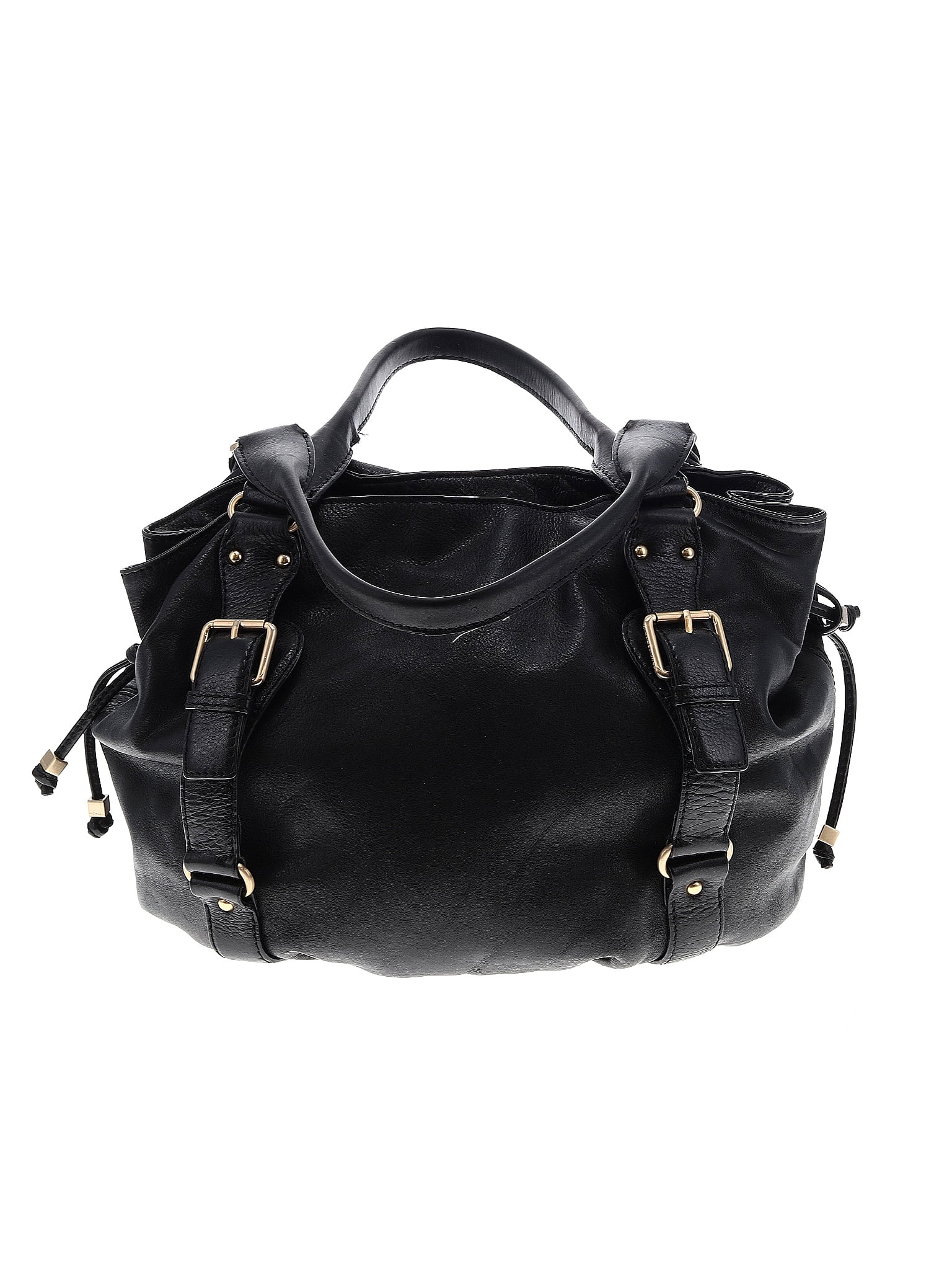 MICHAEL Michael Kors Solid Black Leather Hobo One Size - 71% off | ThredUp