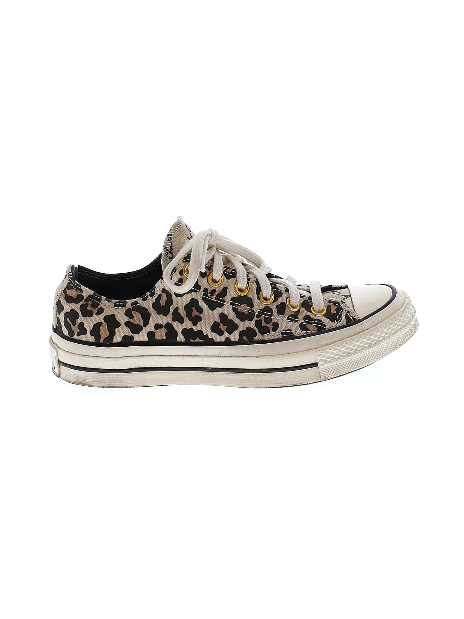 Converse Animal Print Leopard Print Gold Sneakers Size 5 1/2 - 43% off ...