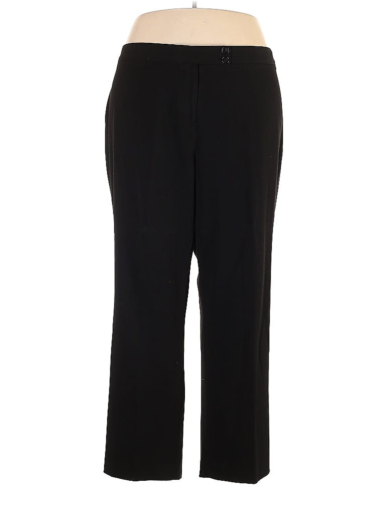 Lane Bryant Solid Black Dress Pants Size 26 Plus 65 Off Thredup