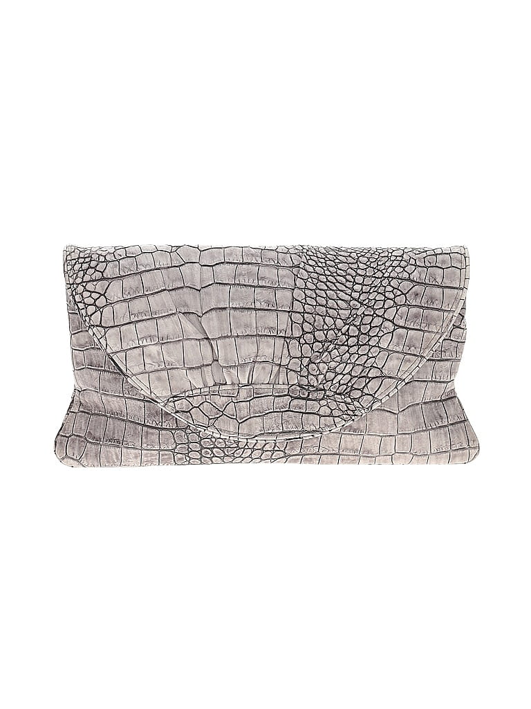 Lauren Merkin Snake Print Gray Clutch One Size - 77% off | ThredUp
