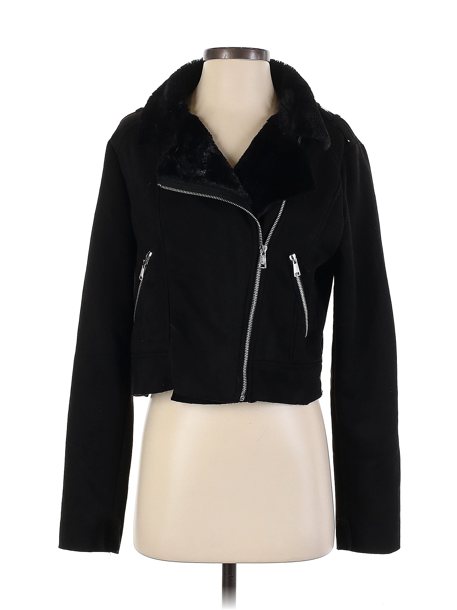 Black Label by C'est Toi 100% Polyester Black Jacket Size S - 60% off ...