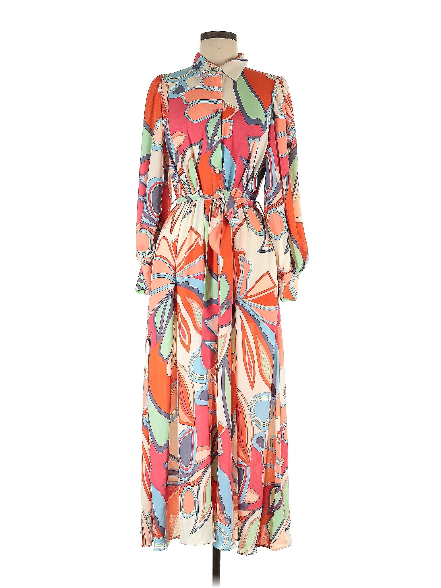 Alexis 100% Polyester Print Orange Cocktail Dress Size M - 77% off ...