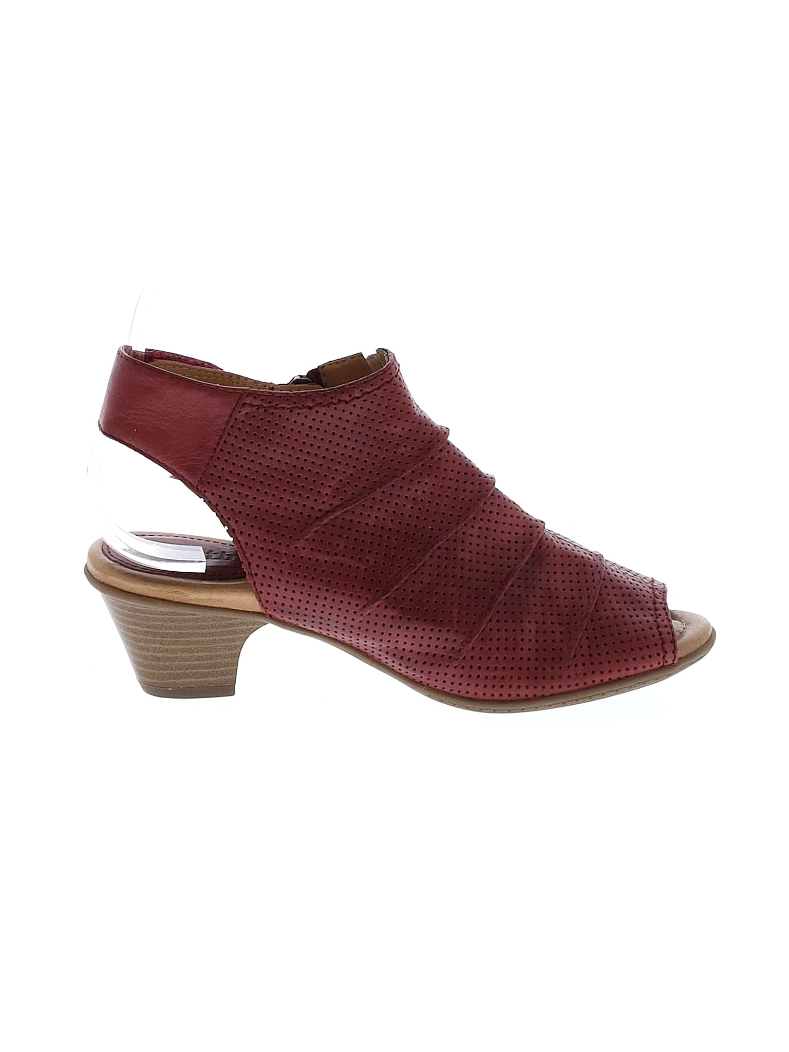 Earth Burgundy Heels Size 7 - 70% off | ThredUp