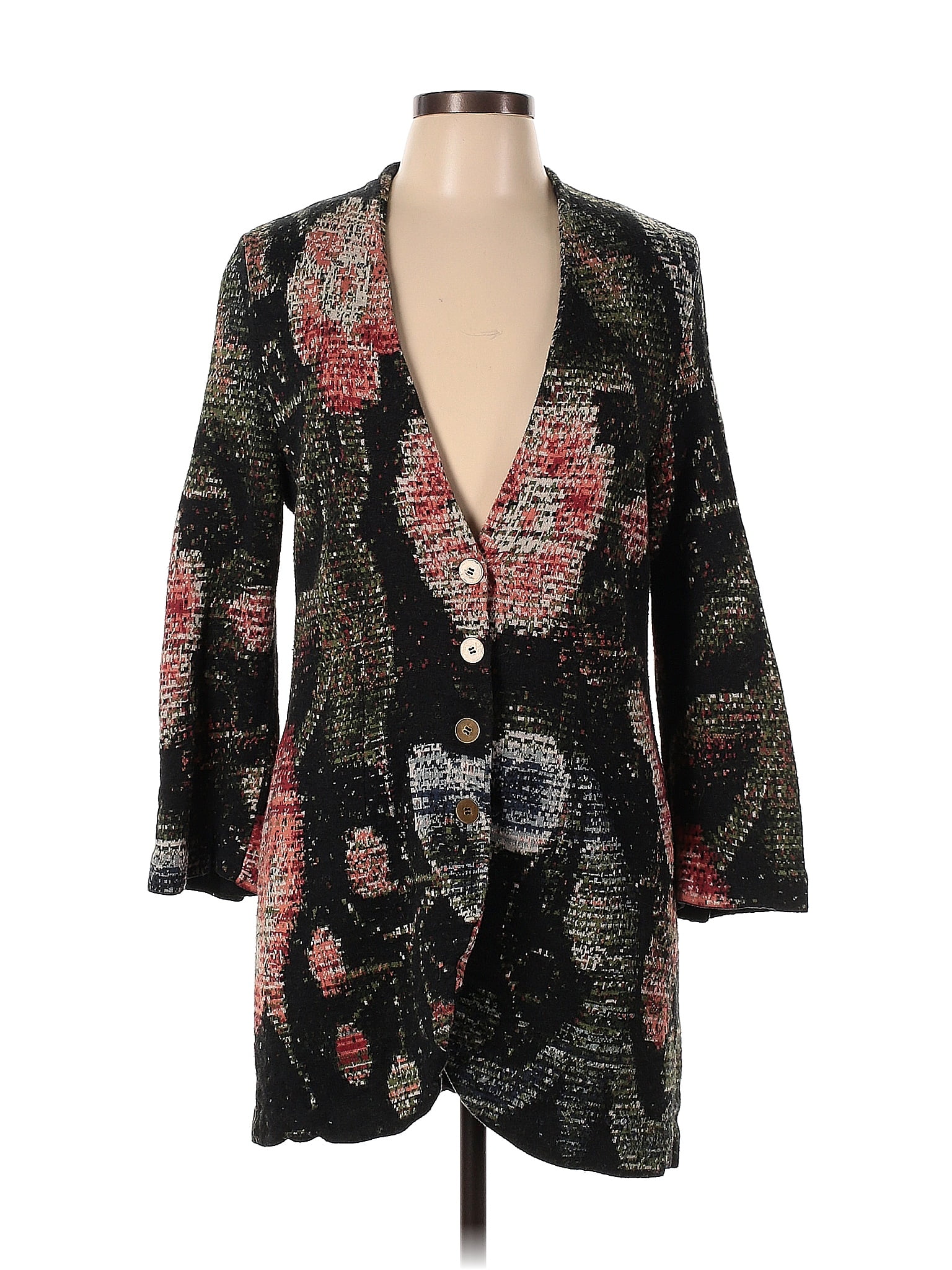 Peruvian Connection 100% Cotton Black Jacket Size L - 76% off | ThredUp