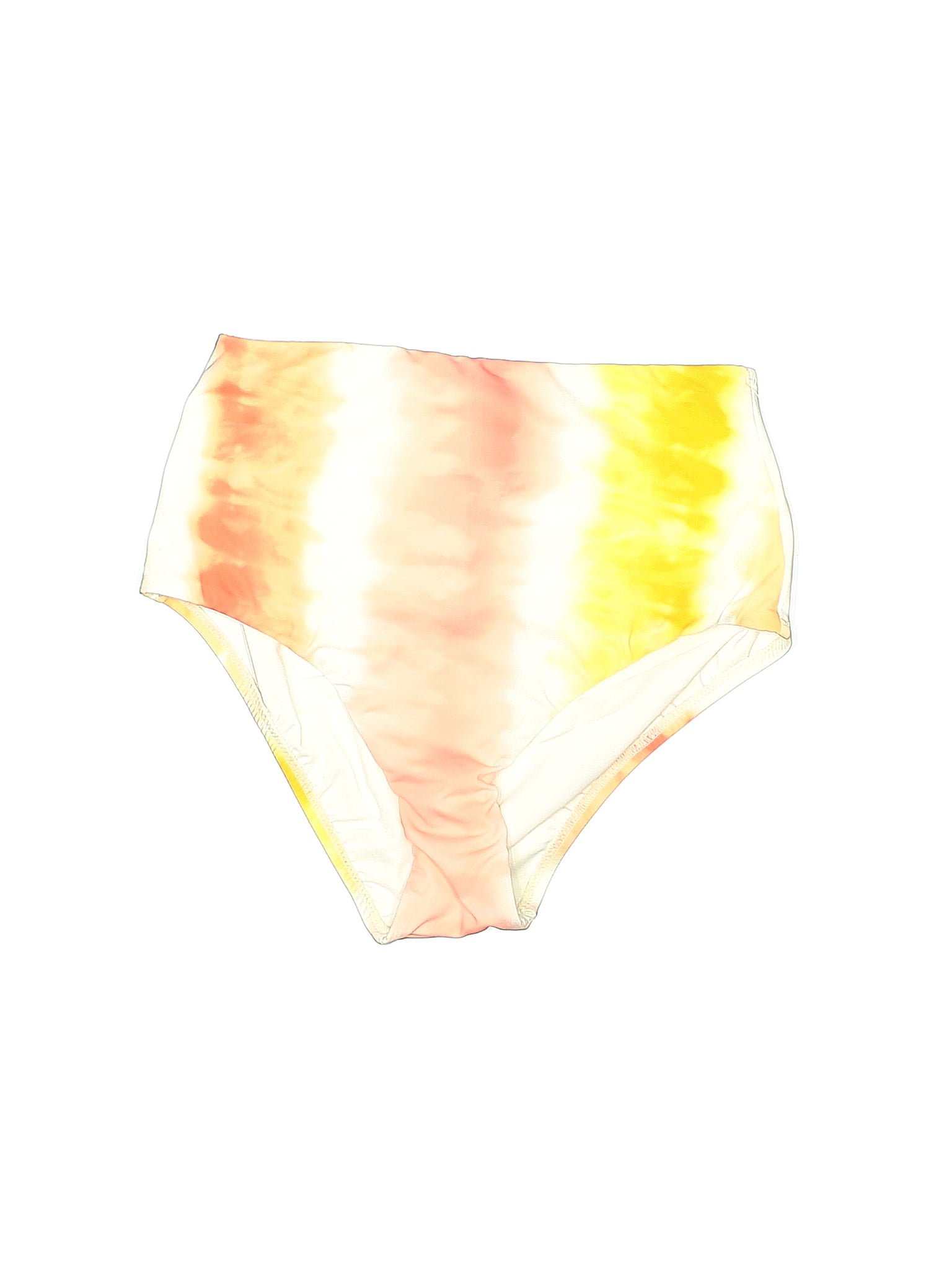 Sanctuary Acid Wash Print Ombre Tie-dye Yellow Swimsuit Bottoms Size XS ...