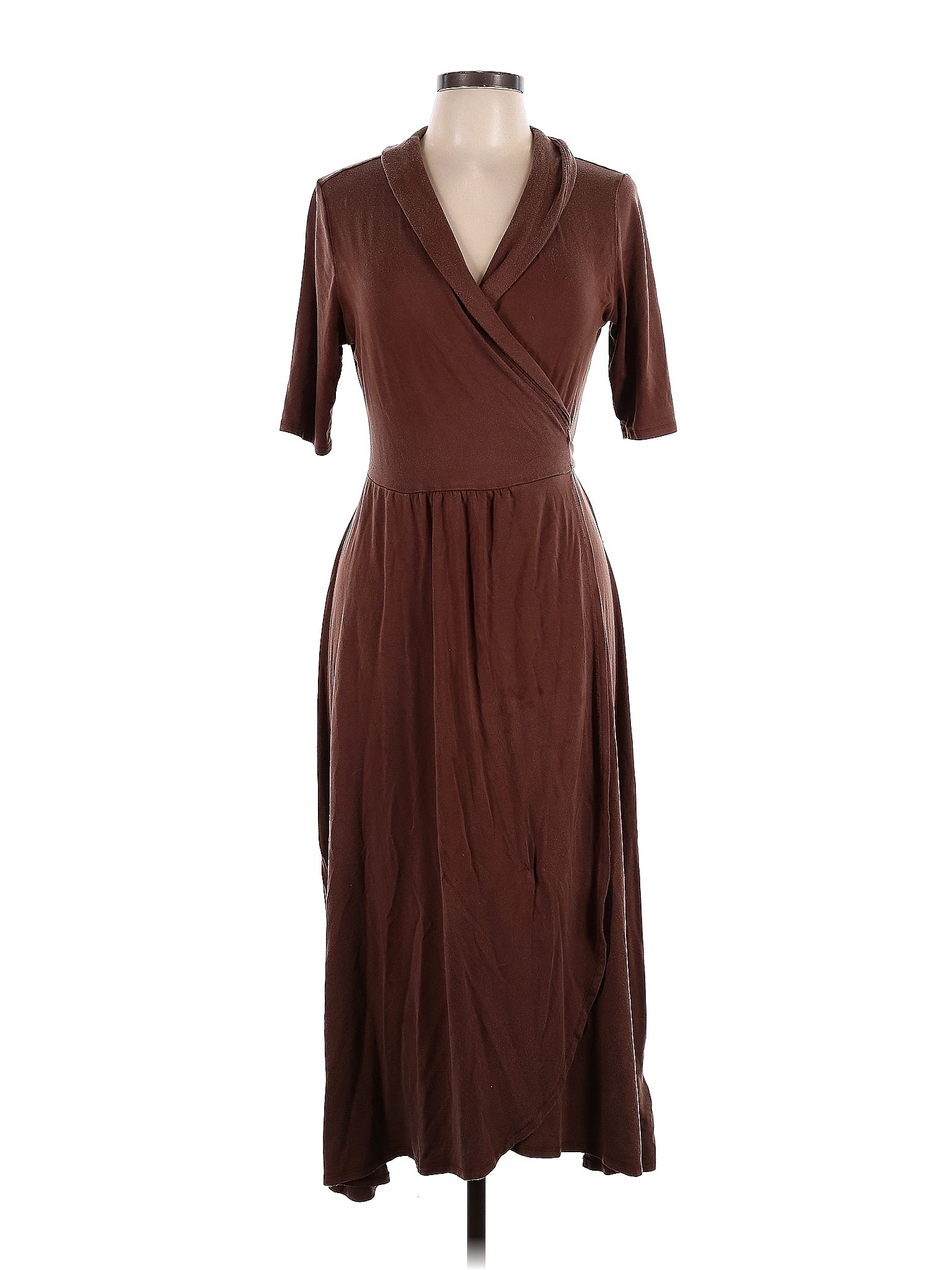 Quince Brown Casual Dress Size L - 57% off | ThredUp
