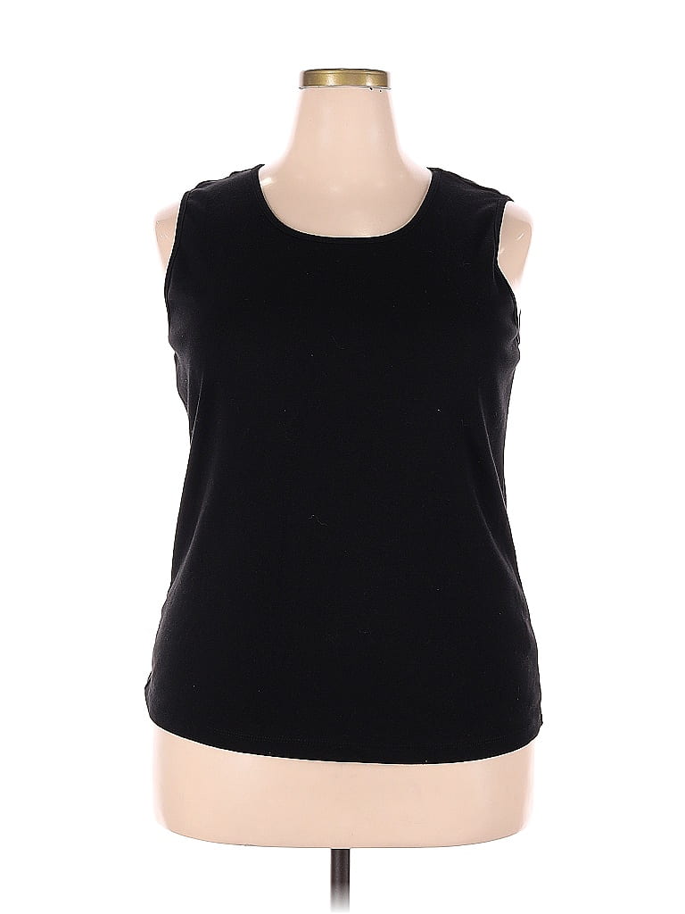 Allison Daley Black Tank Top Size 2X (Plus) - 47% off | ThredUp