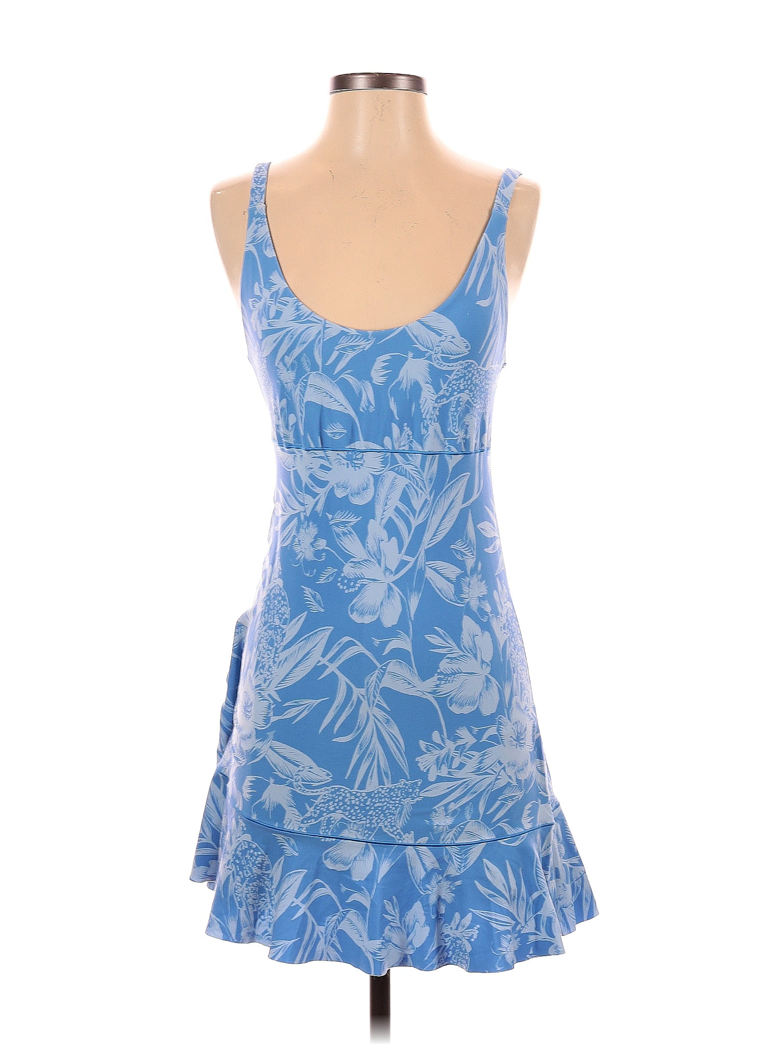 OFFLINE by Aerie Tropical Blue Casual Dress Size S - 57% off | ThredUp