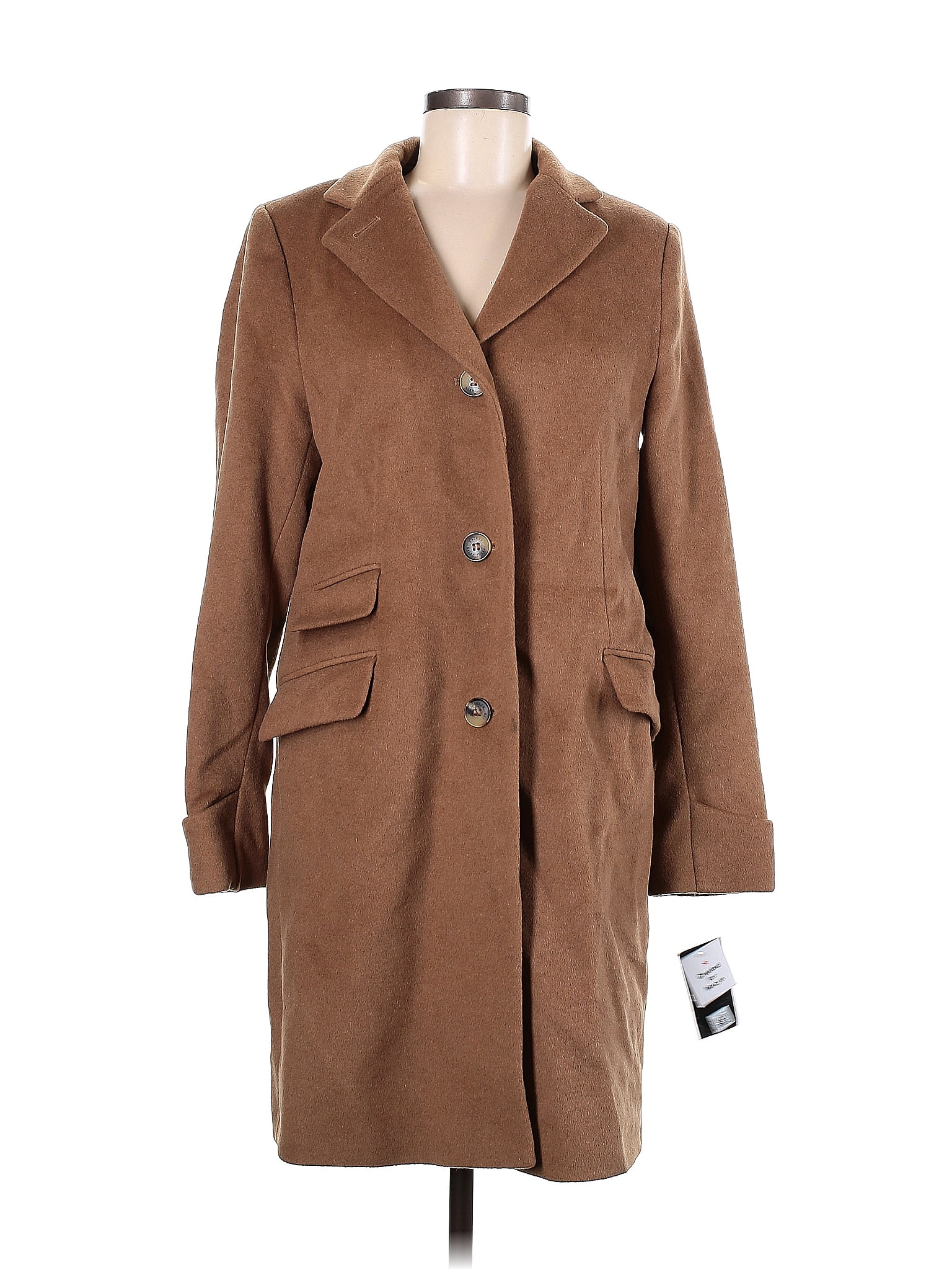 Lauren by Ralph Lauren Brown Wool Coat Size 8 - 67% off | ThredUp
