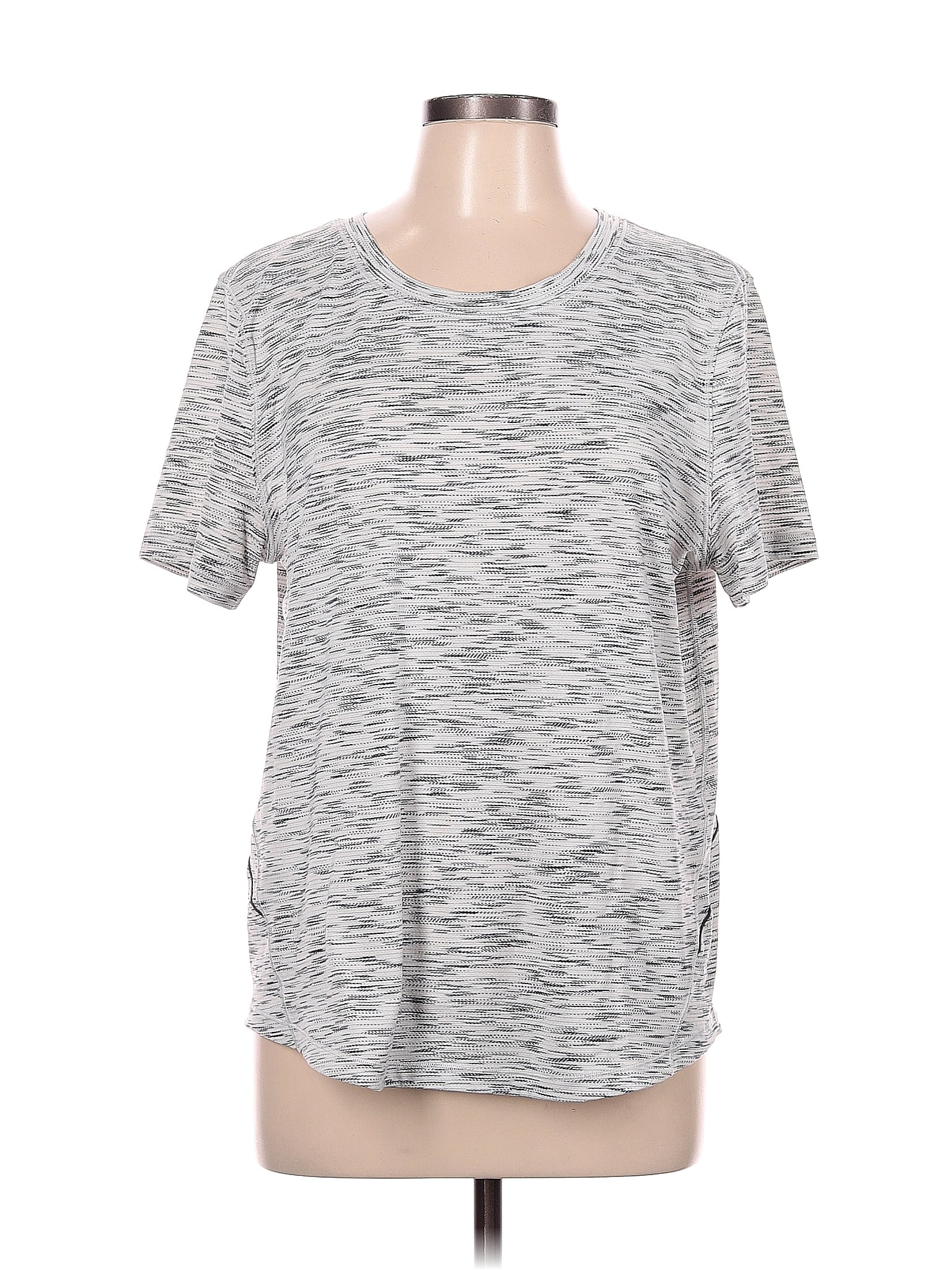 Lululemon Athletica Marled Gray Active T-Shirt Size 12 - 48% off | ThredUp