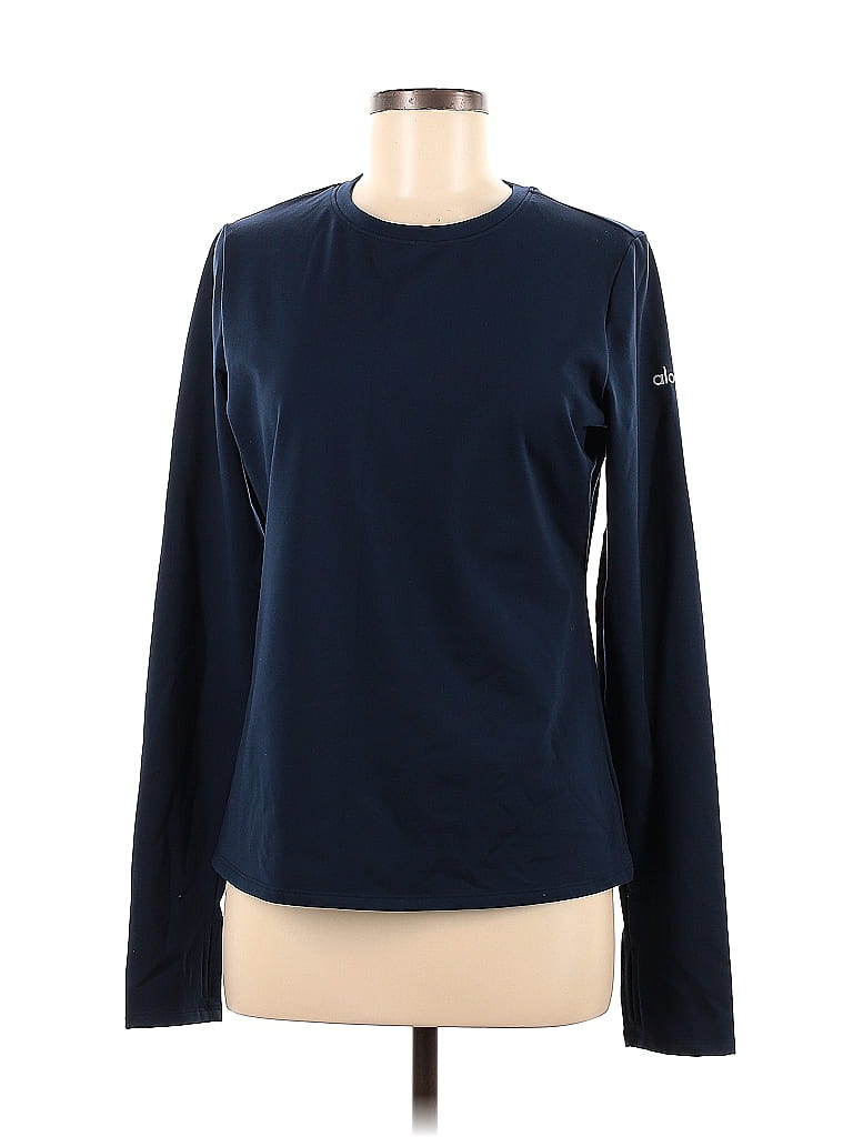 Alo Blue Long Sleeve T-Shirt Size M - 52% off | ThredUp