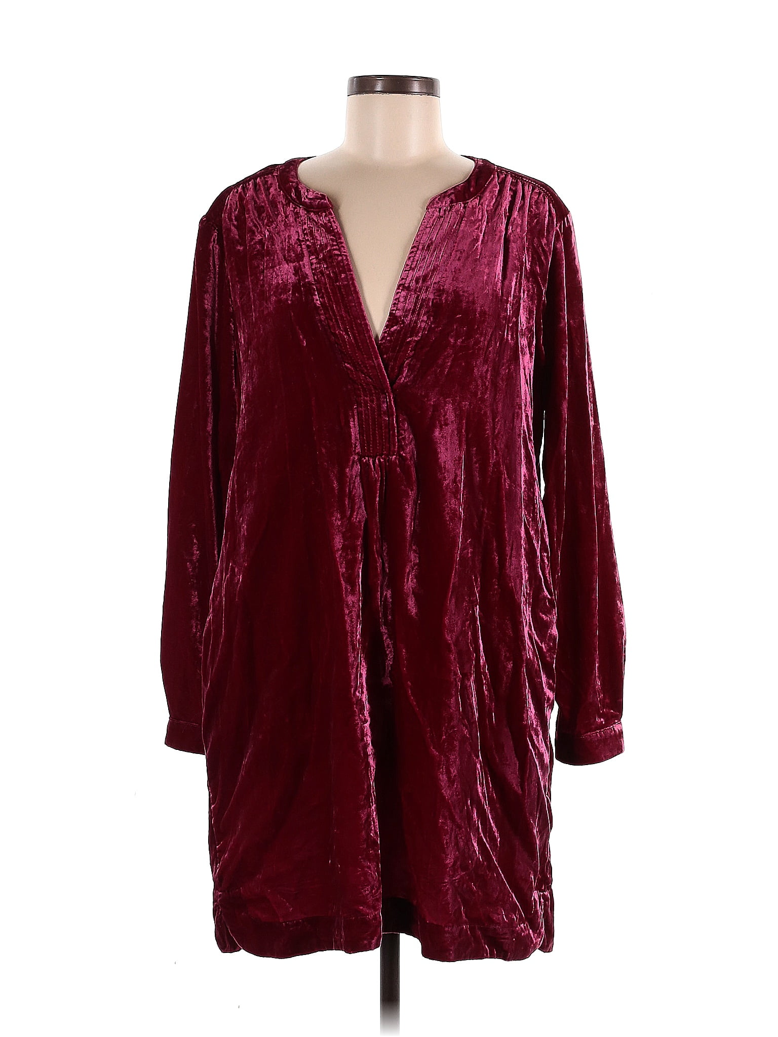 Anthropologie Burgundy Casual Dress Size M 65 Off Thredup